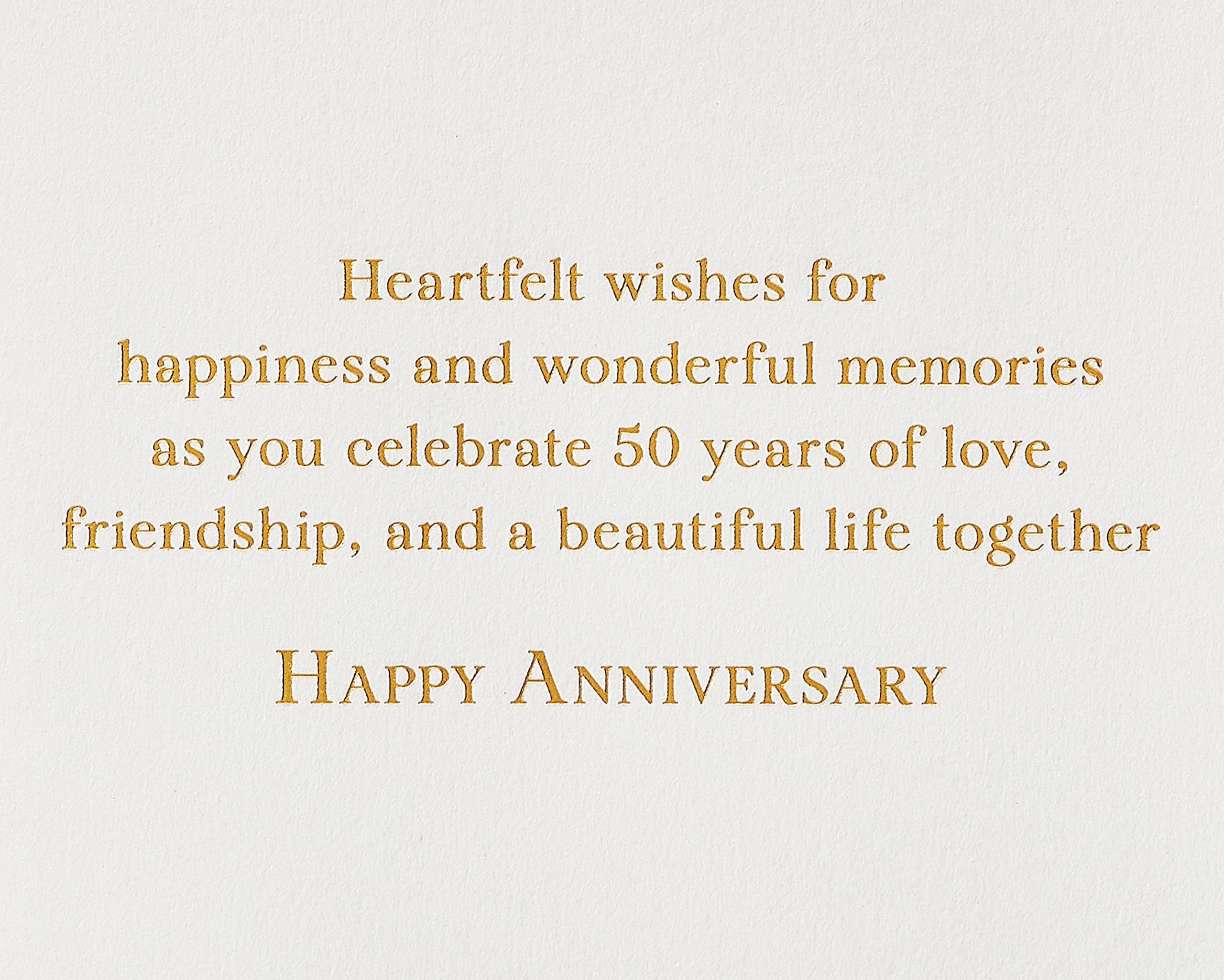 Papyrus 50th Anniversary Card for Couple (Wonderful Memories)