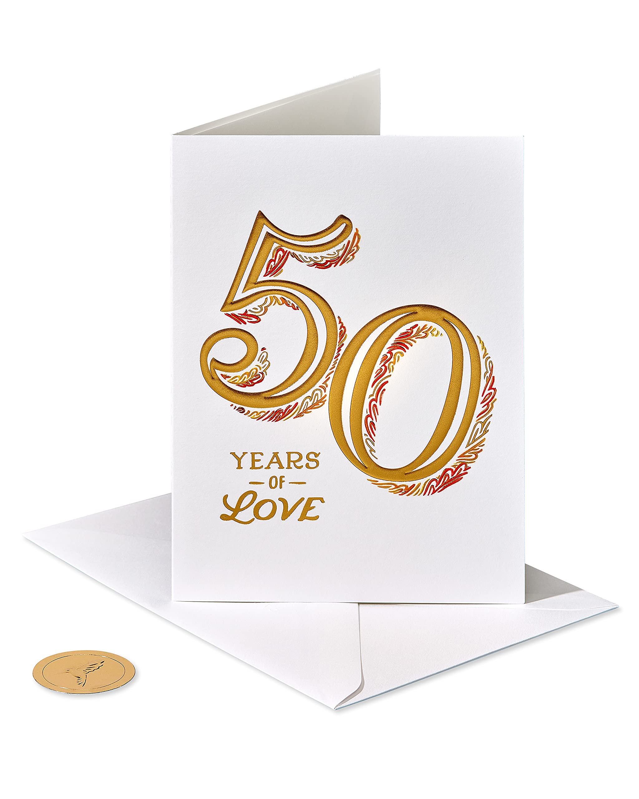 Papyrus 50th Anniversary Card for Couple (Wonderful Memories)