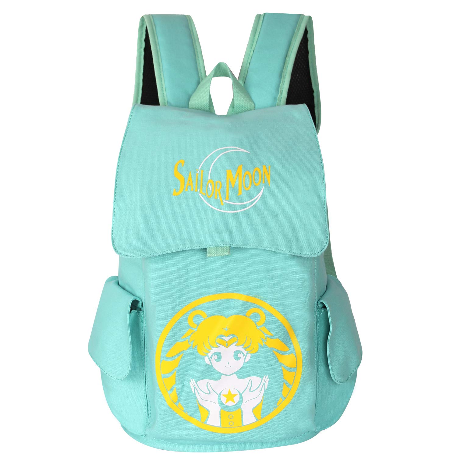 Innturt Classic Anime Canvas Backpack Rucksack Bag School Backpack Girls Bag (Blue)