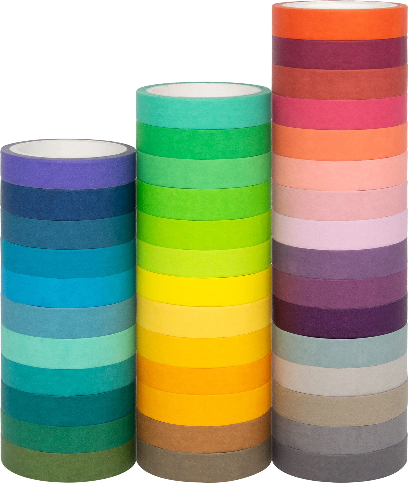 Ieebee 40 Rolls Washi Tape Set, Decorative Masking DIY Tapes for Children and Gifts Warpping (Mix)