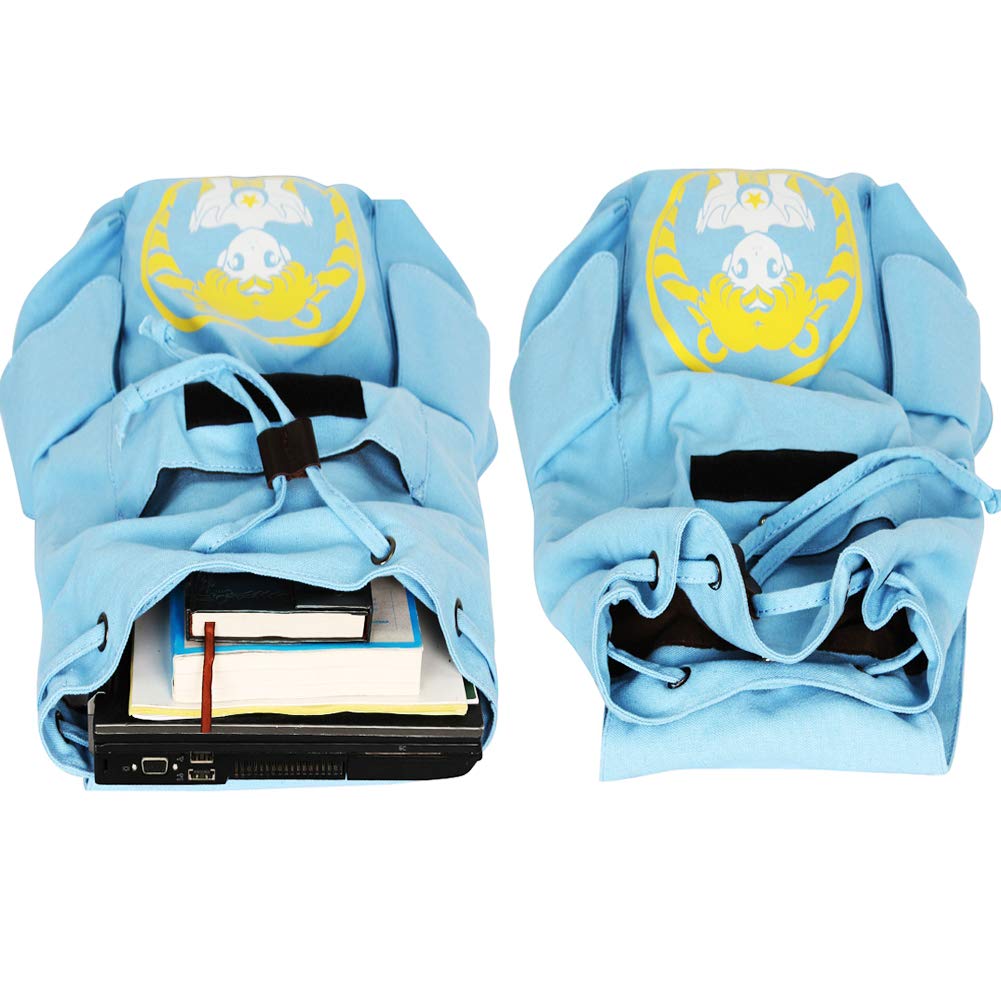 Innturt Classic Anime Canvas Backpack Rucksack Bag School Backpack Girls Bag (Blue)