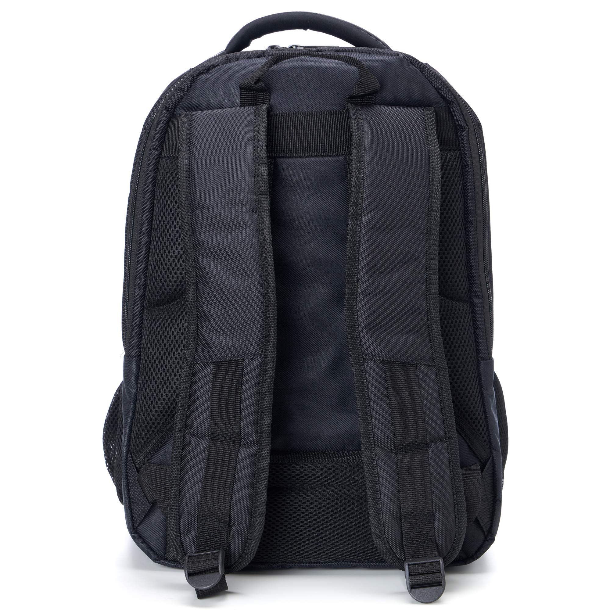 Alpine Swiss Oneida 15.6" Laptop Backpack With Tablet Sleeve & Mfg Warranty Black