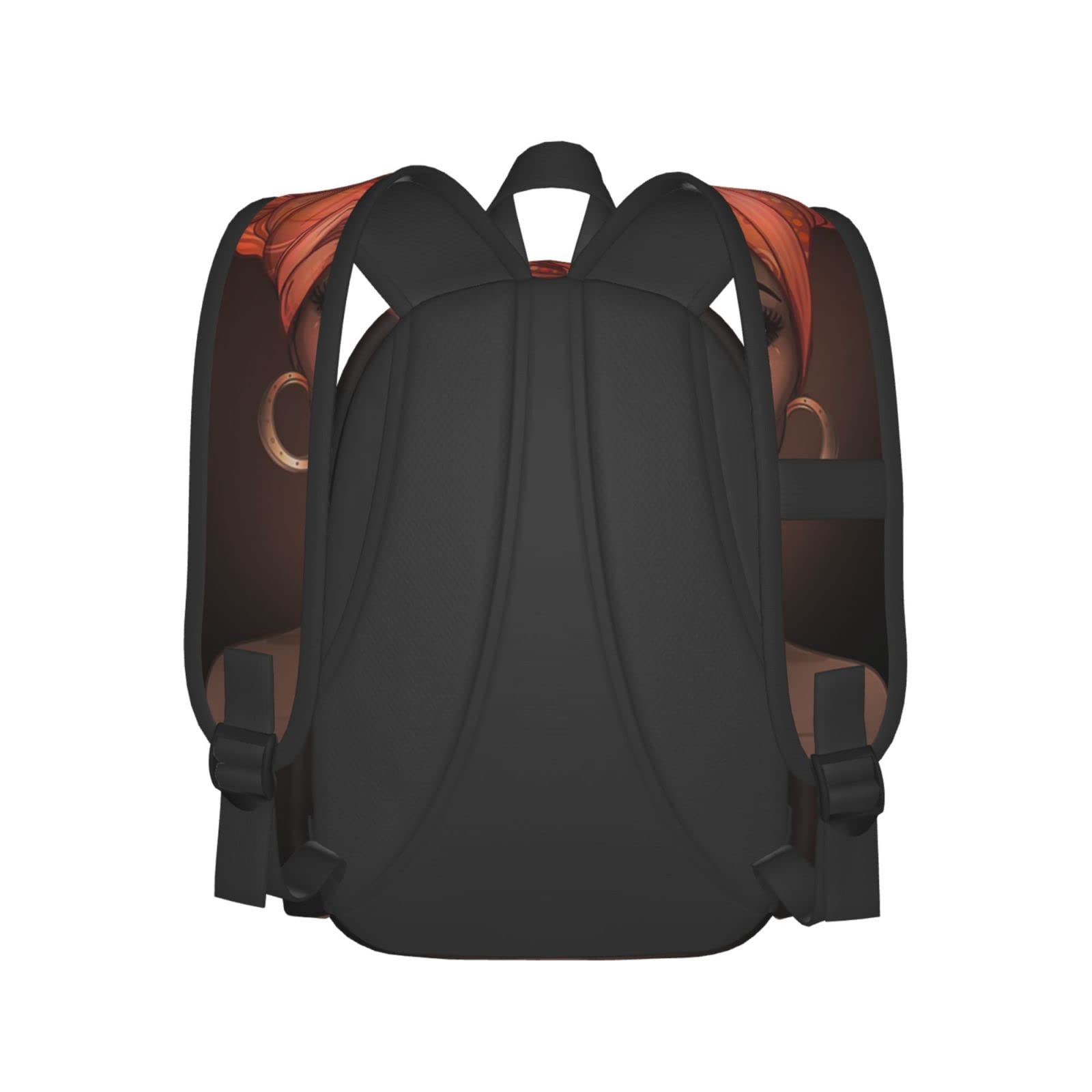 KiuLoam 17 Inch Backpack Elegant African Women Laptop Backpack Shoulder Bag School Bookbag Casual Daypack