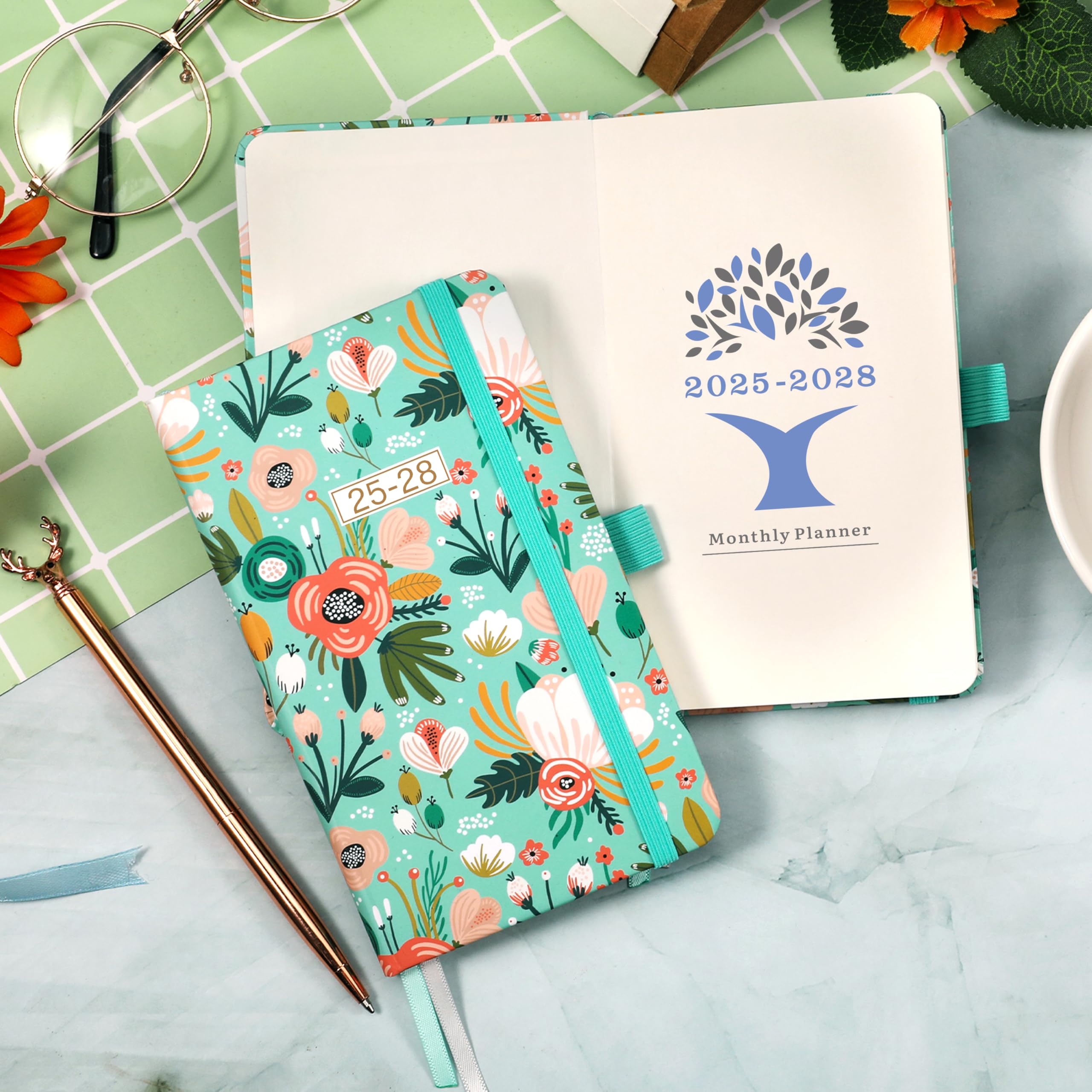 Pocket Planner 2023-2025 - Monthly Planner & Pocket Calendar, Jan 2023-Dec 2025, 6.3" x 3.8, 3 Year Monthly Planner, Calendar Planner with Inner Pocket and 60 Note Pages, Small Planner for Purse, Easy to Carry