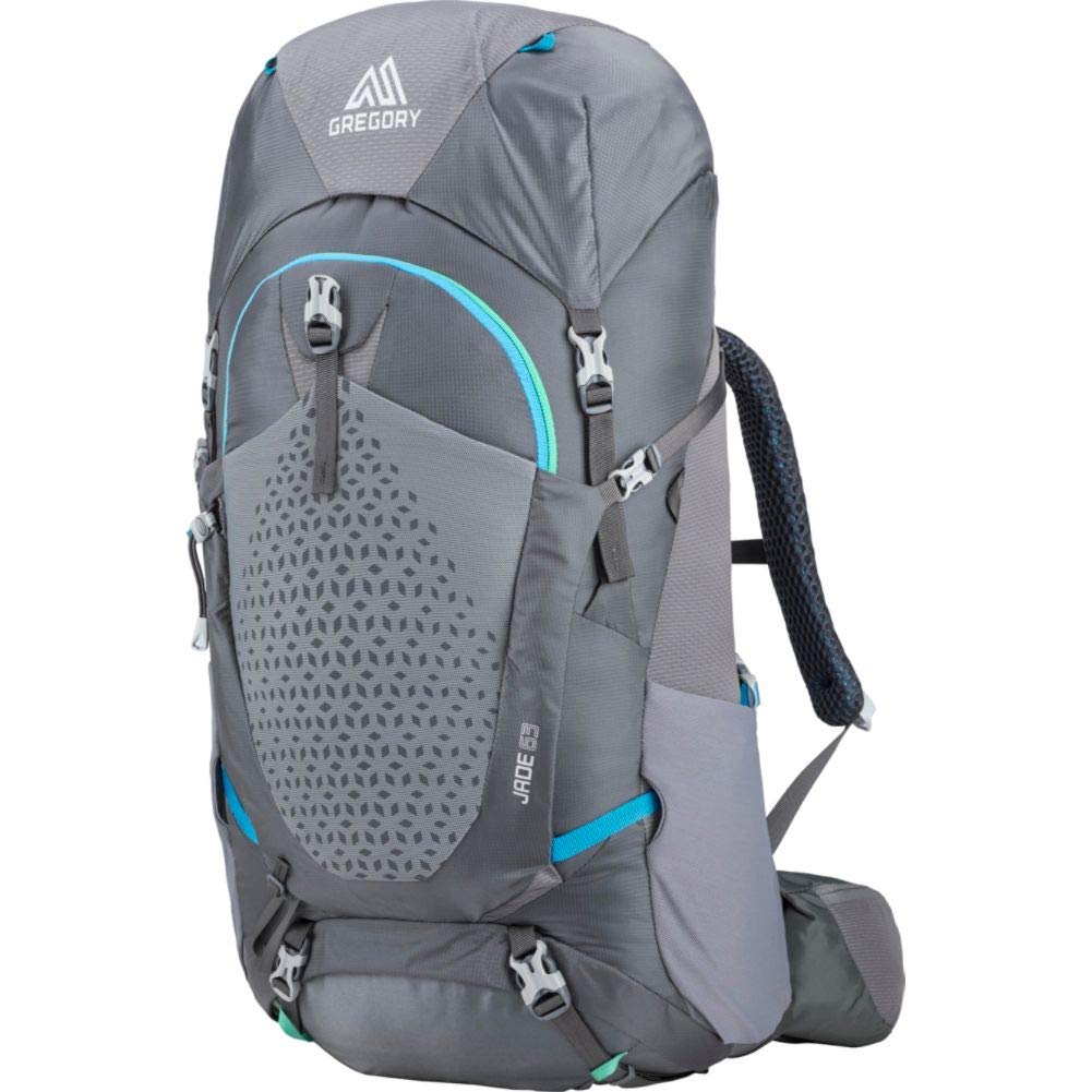 Gregory Mountain Products Jade 63 Liter Women's Overnight Hiking Backpack, Ethereal Grey, X-Small/Small
