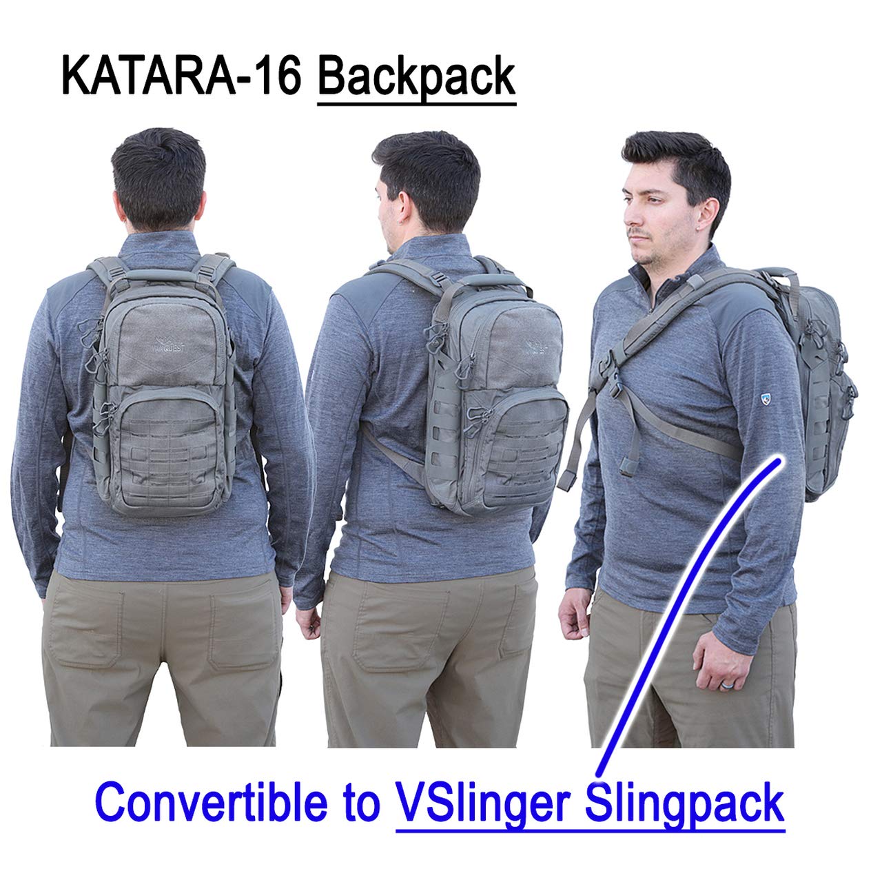 VANQUEST KATARA-16 Backpack (Black)