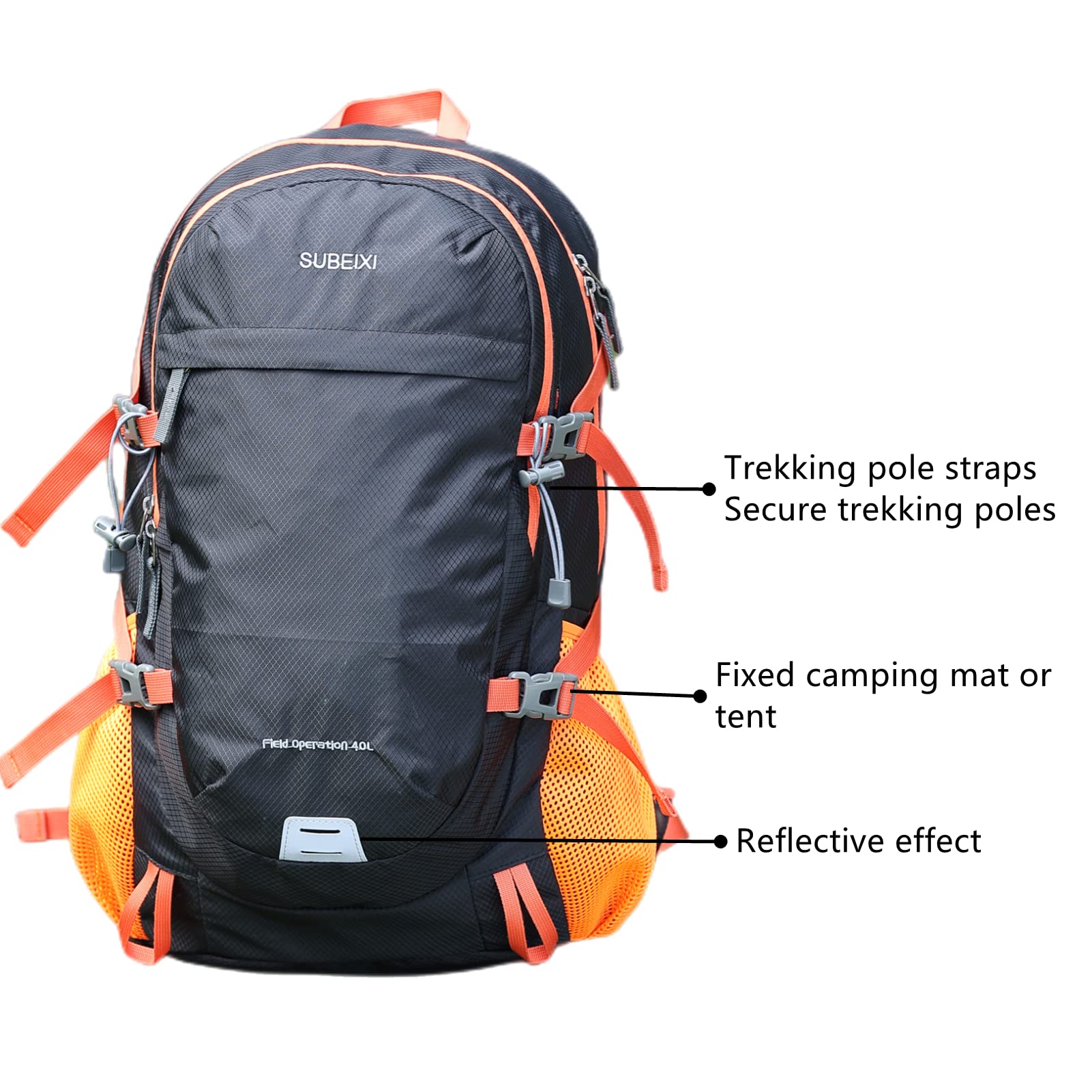 SUBEIXI Lightweight Packable Travel Hiking Backpack Daypack,40L Foldable Camping Backpack,Ultralight Outdoor Sport Backpack