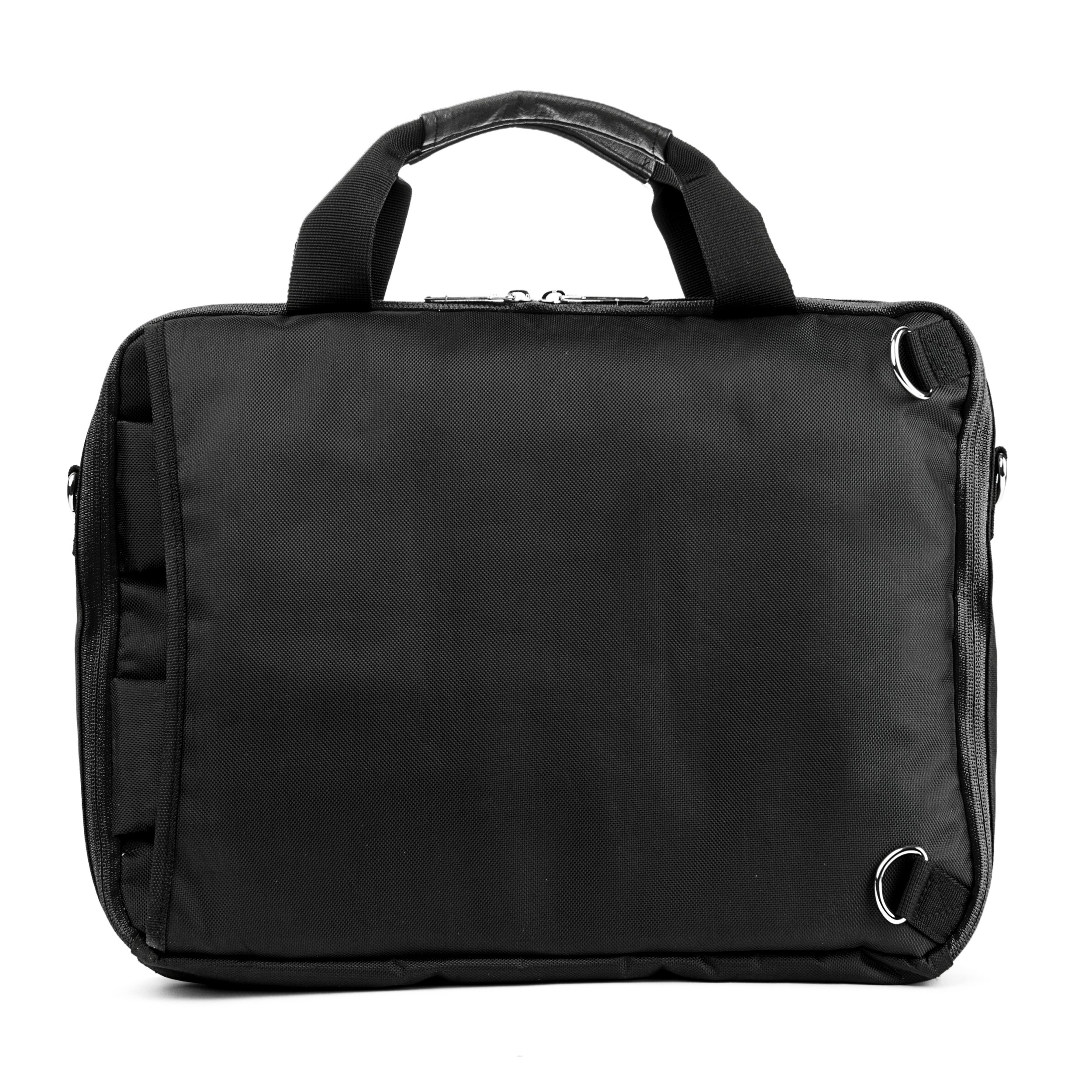 Vangoddy El Prado 3-in-1 13" 14 inch Laptop Messenger Bag Backpack (Orange Black)