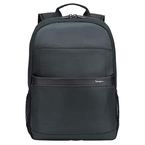 Targus GeoLite Advanced Modern Backpack for Sleek Professional Travel with Durable Water-Repellent, Padded Back Support, Trolley Strap, Protective Sleeve fits 12-15.6-Inch Laptop, Black (TSB96201GL)