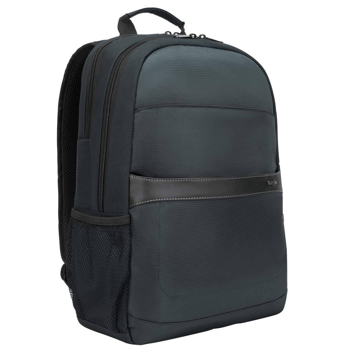 Targus GeoLite Advanced Modern Backpack for Sleek Professional Travel with Durable Water-Repellent, Padded Back Support, Trolley Strap, Protective Sleeve fits 12-15.6-Inch Laptop, Black (TSB96201GL)