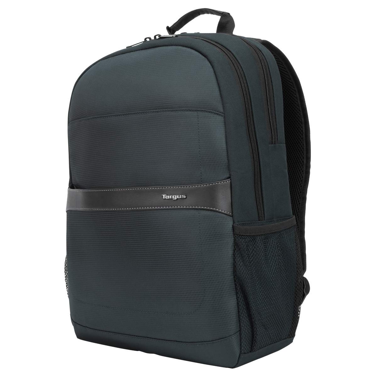 Targus GeoLite Advanced Modern Backpack for Sleek Professional Travel with Durable Water-Repellent, Padded Back Support, Trolley Strap, Protective Sleeve fits 12-15.6-Inch Laptop, Black (TSB96201GL)