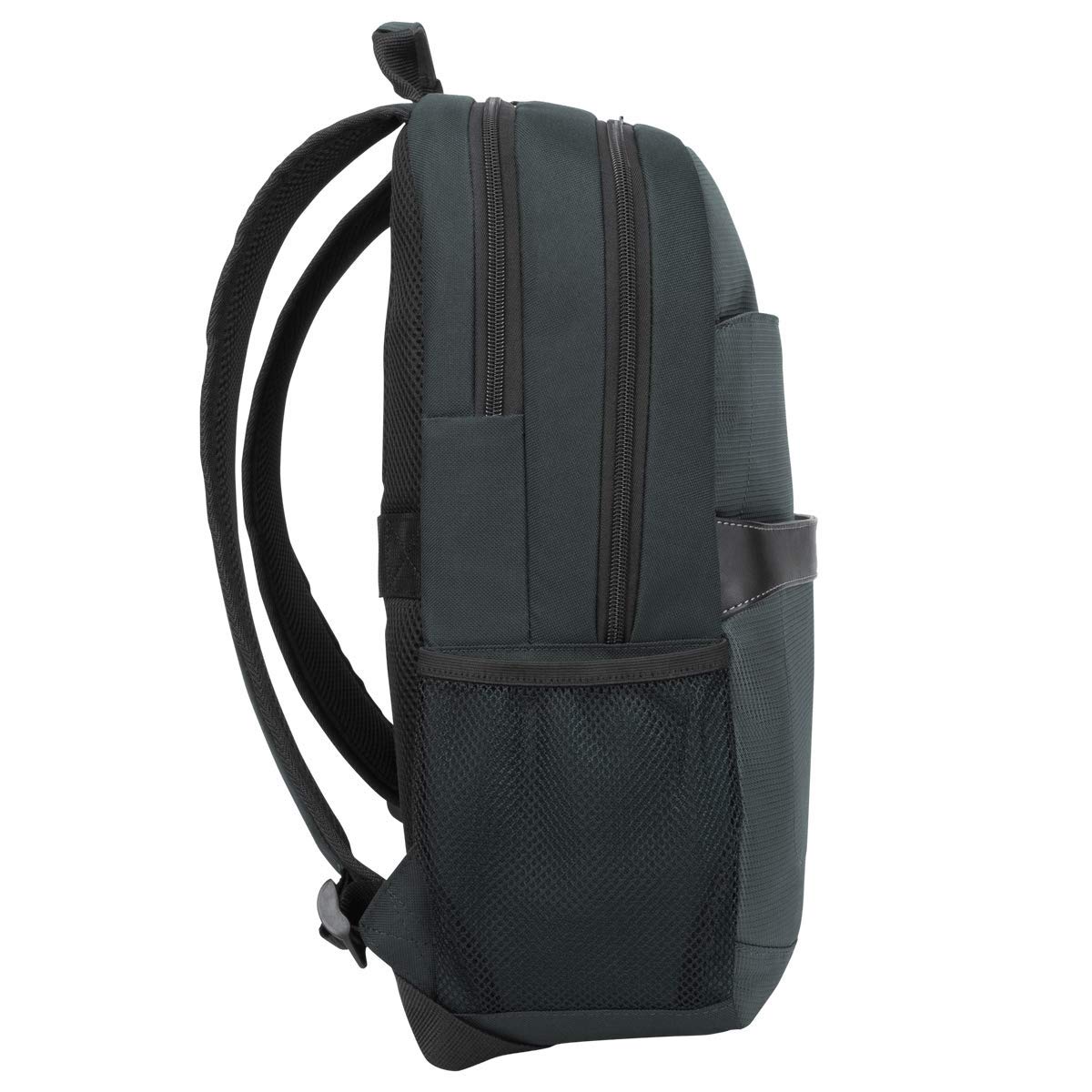 Targus GeoLite Advanced Modern Backpack for Sleek Professional Travel with Durable Water-Repellent, Padded Back Support, Trolley Strap, Protective Sleeve fits 12-15.6-Inch Laptop, Black (TSB96201GL)