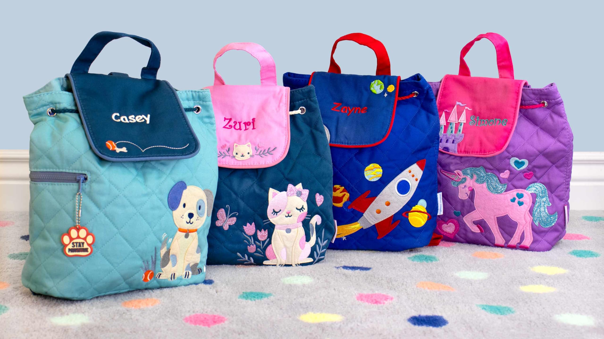 Personalized Quilted Ladybug Toddler Backpack