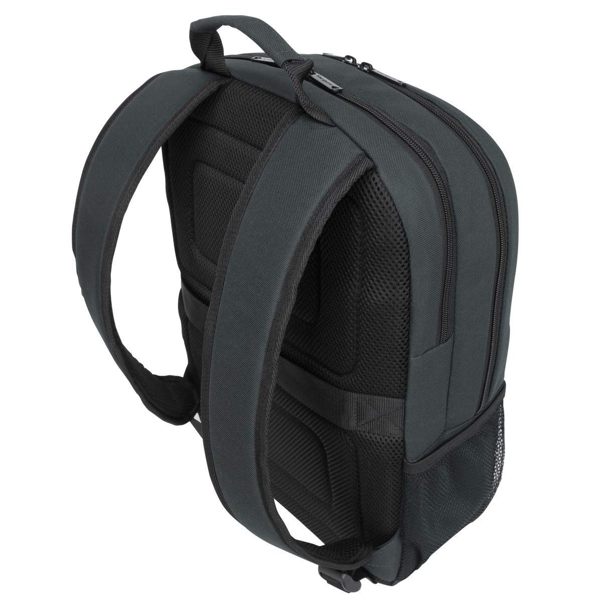 Targus GeoLite Advanced Modern Backpack for Sleek Professional Travel with Durable Water-Repellent, Padded Back Support, Trolley Strap, Protective Sleeve fits 12-15.6-Inch Laptop, Black (TSB96201GL)