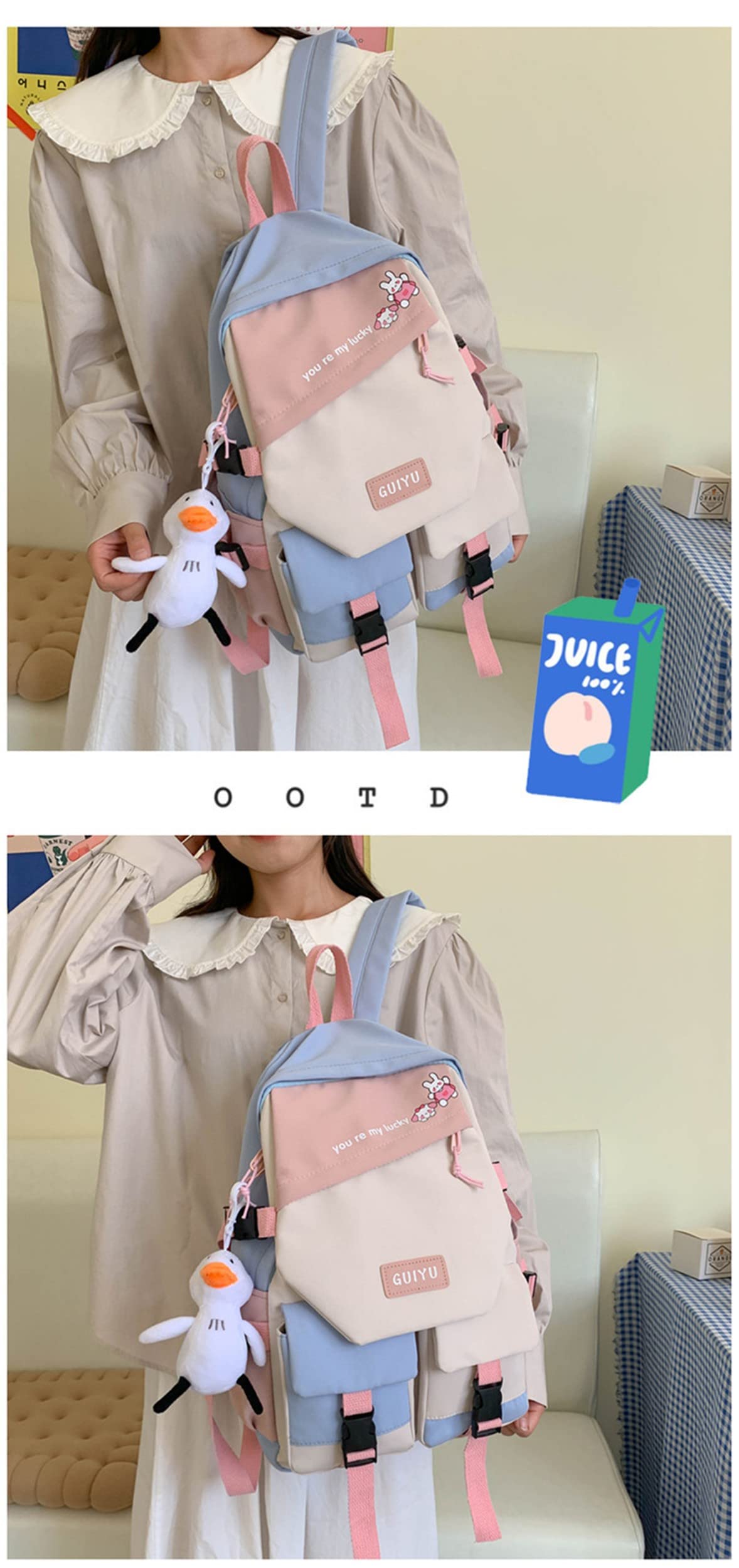 ISaikoy Anime Miss Kobayashi's Dragon Maid Backpack Students Bookbag Shoulder School Bag Daypack Laptop Bag 10