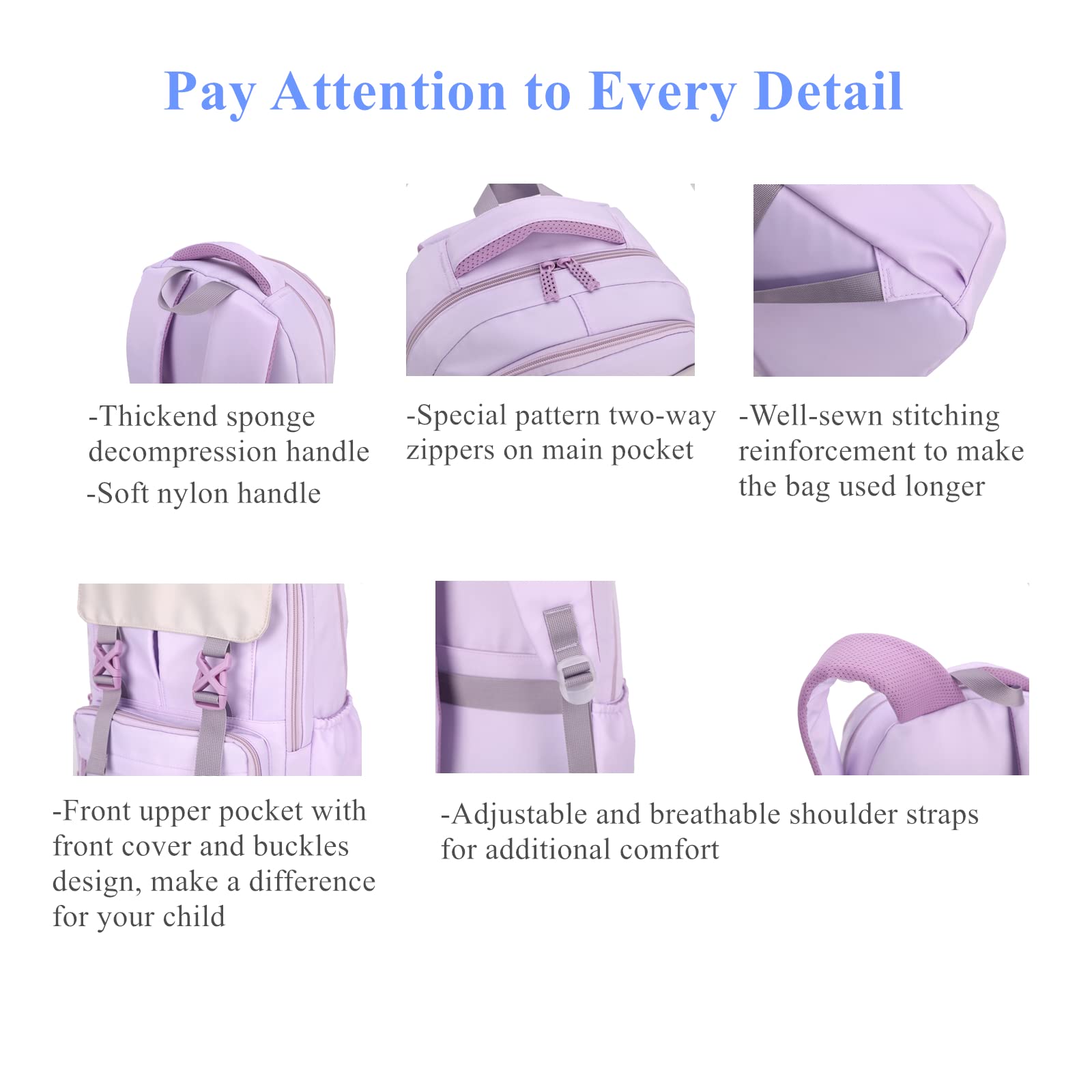 Dog-Paw Print School-Bag Backpack for Girls Middle School Elementary Bookbag Casual Daypack