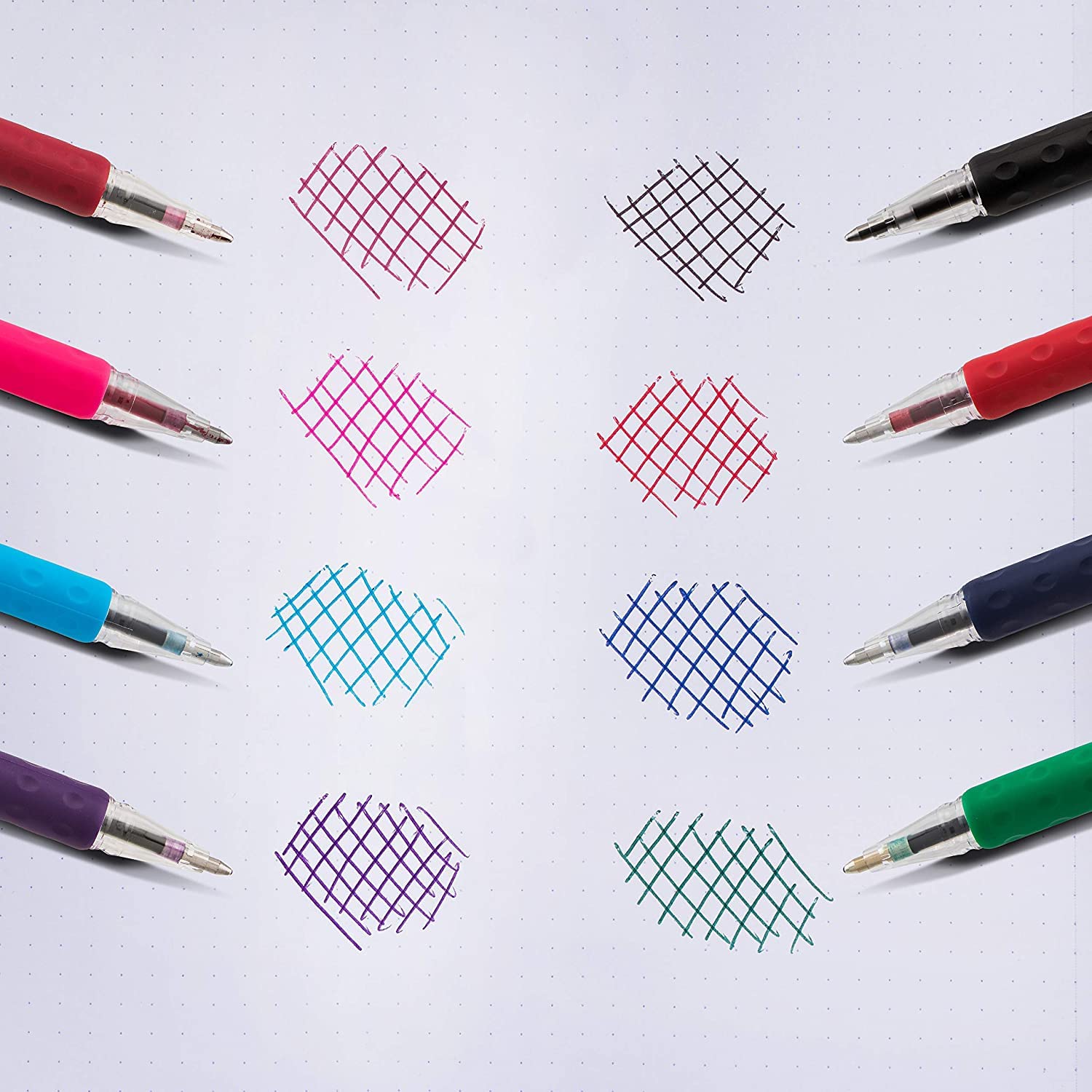 Pentel RSVP medium point pens - ballpoint - 1.0mm - 12 Pack Of 6 Blue And 6 Black Ink Pens