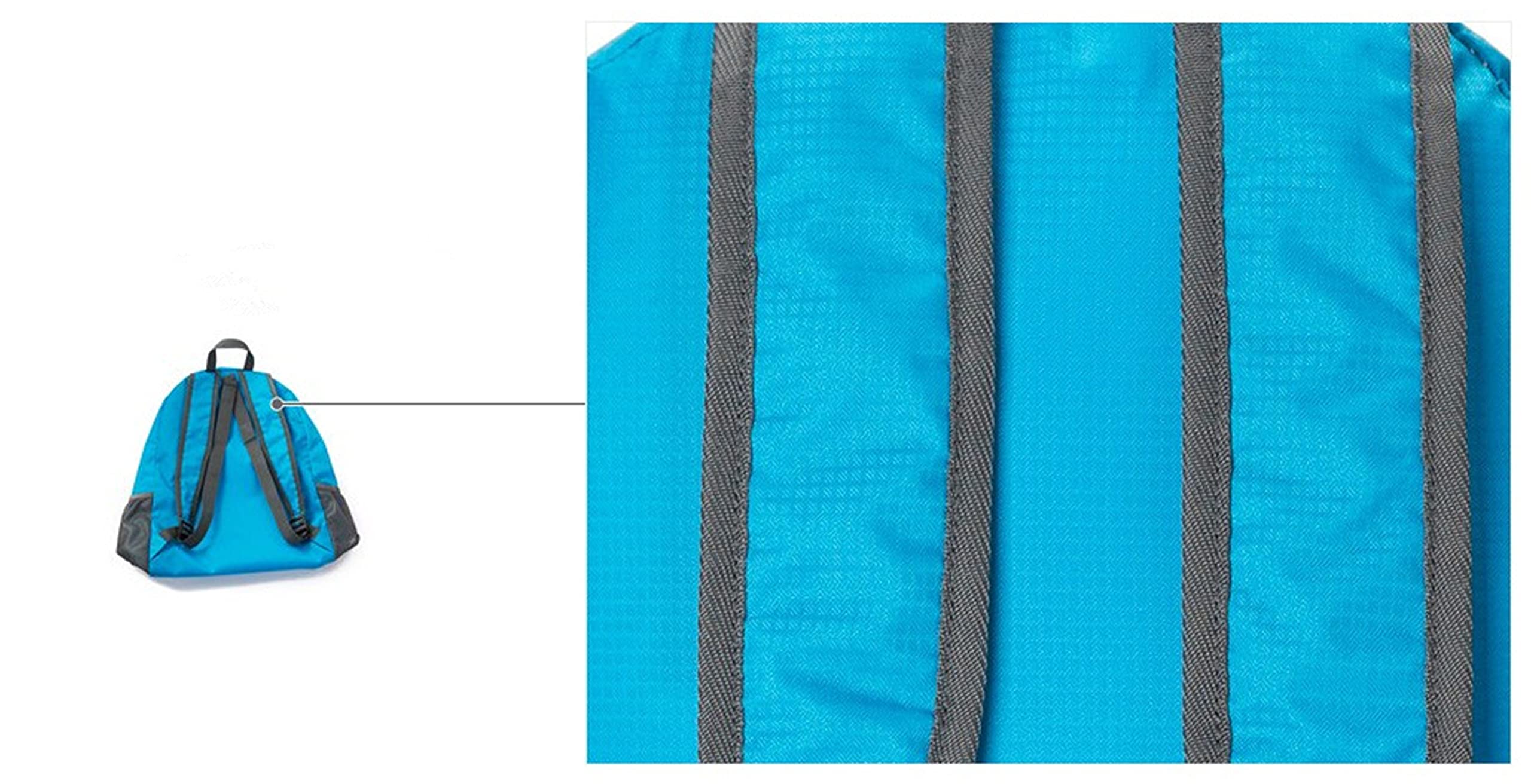 PAXLAMB Backpack Packable Foldable Ultra Lightweight Water Resistant Durable Camping Travel Hiking Daypack for Men Women (Grey)