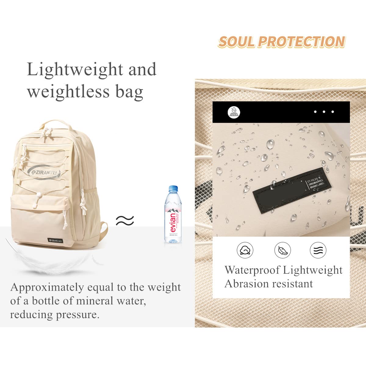 Solid Color Simple Rolling Backpack for Teen Girls, Middle School Trolley Bags, Travel Daypack with Wheels
