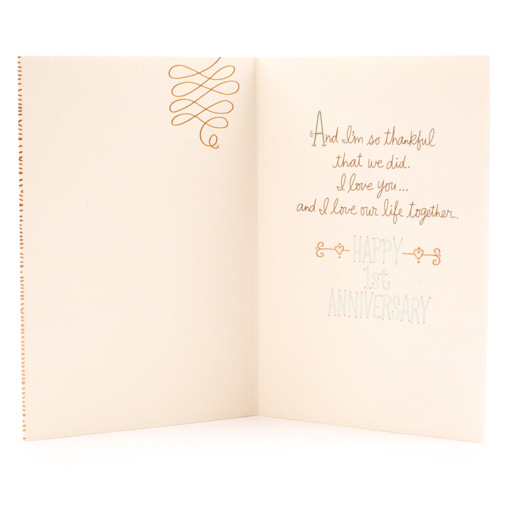 Hallmark 1st Anniversary Card (Chance on What Could Be)