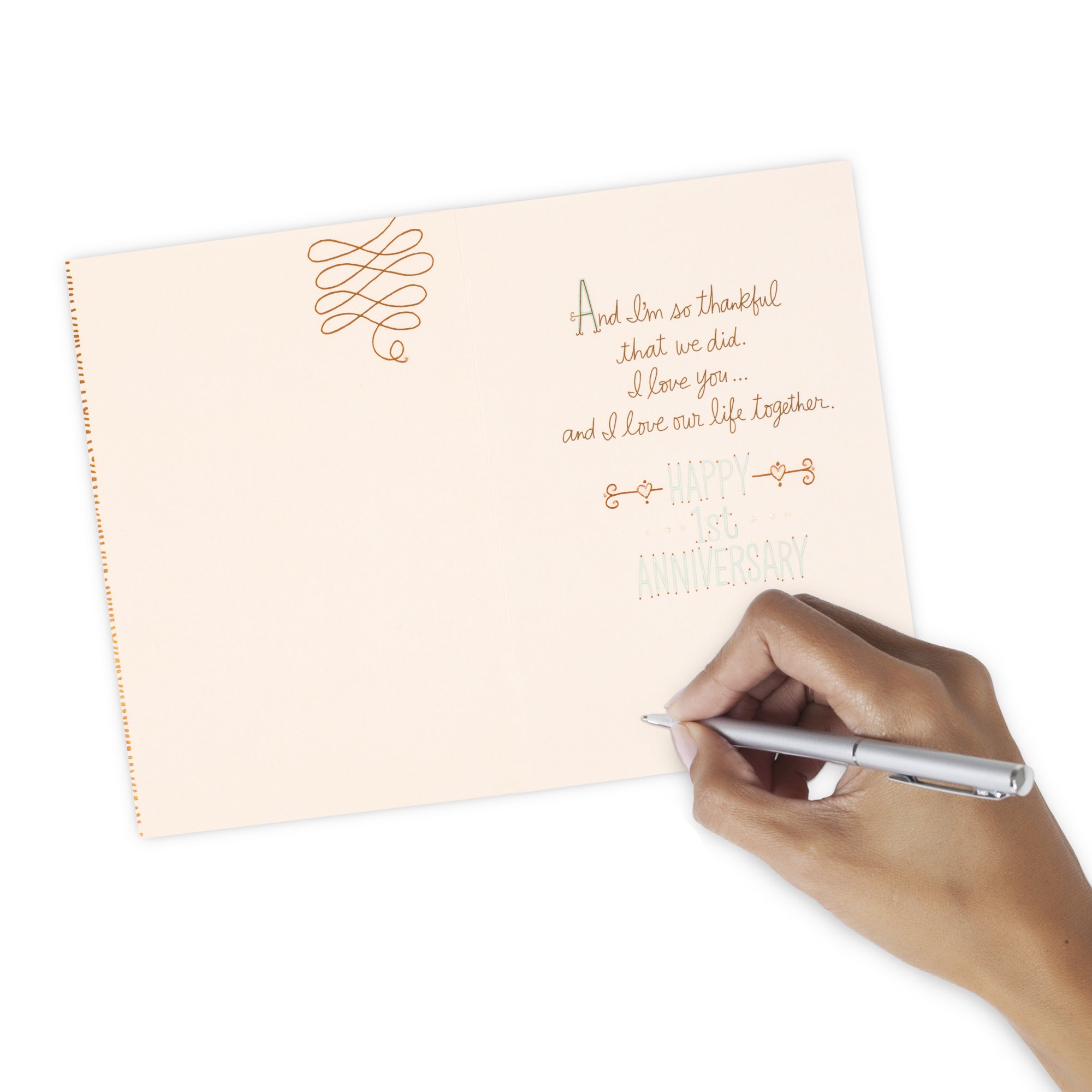Hallmark 1st Anniversary Card (Chance on What Could Be)