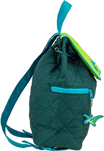 Stephen Joseph Kids' Unisex Toddler Back to School, Quilted Backpack, Dinos Dark Green, One Size