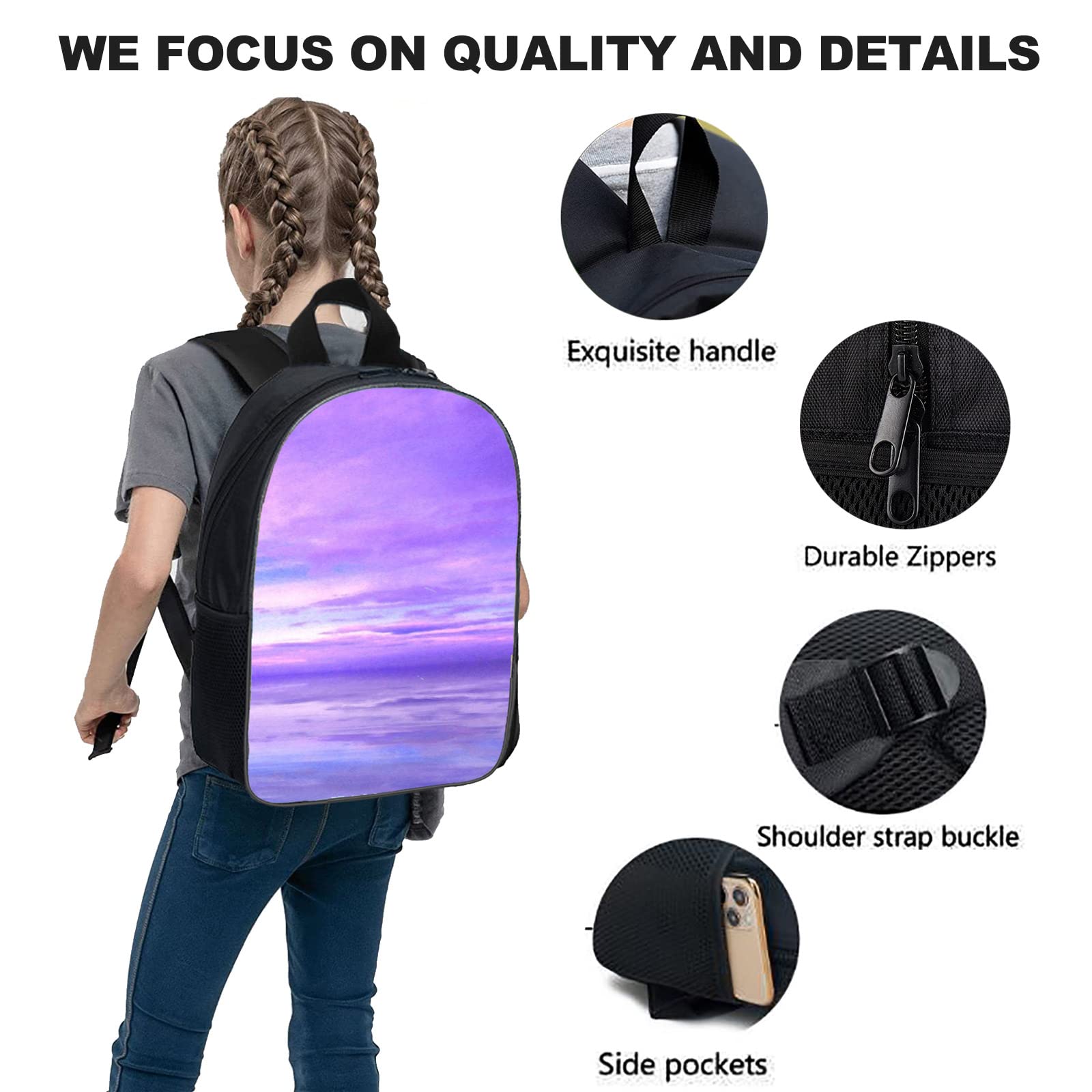 Aomnuiyo 17 inch Game Backpack Fashion Travel Bag Rucksack Anime DayPack Large Capacity -7