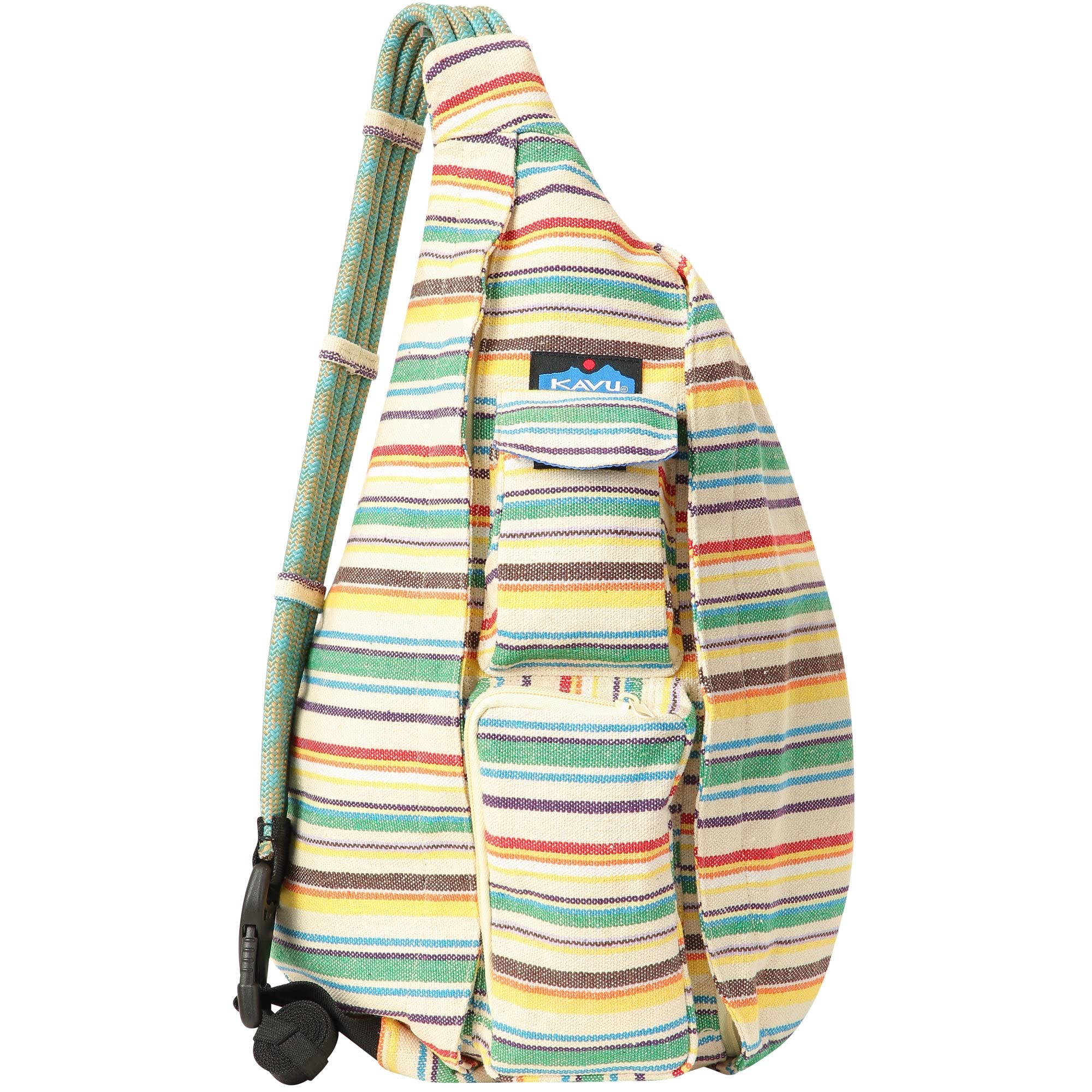 KAVU Interwoven Rope Bag Sling Crossbody Backpack - Prism Stripe