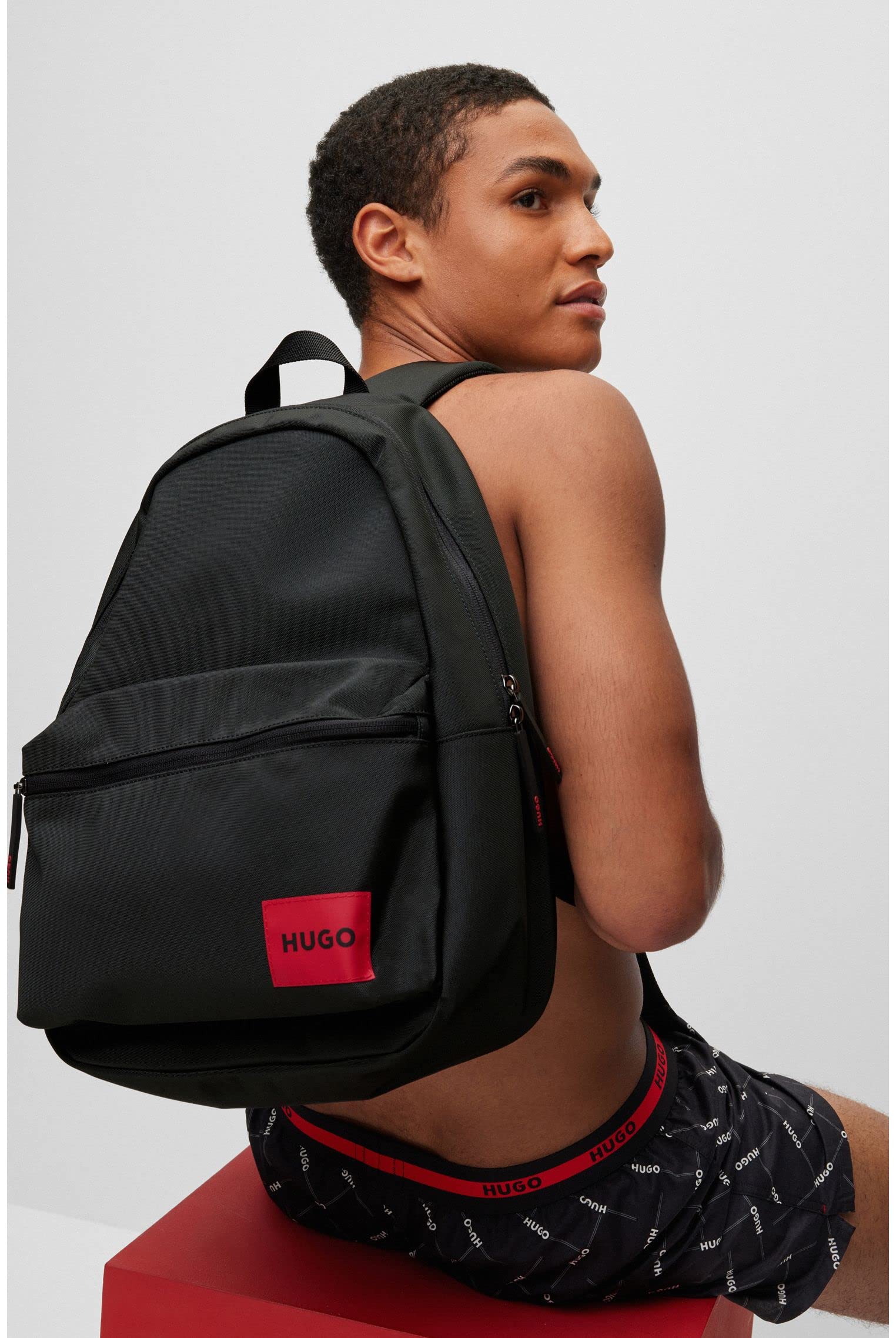 HUGO Men's Modern, Black2, 29 cm x 15 cm x 43 cm