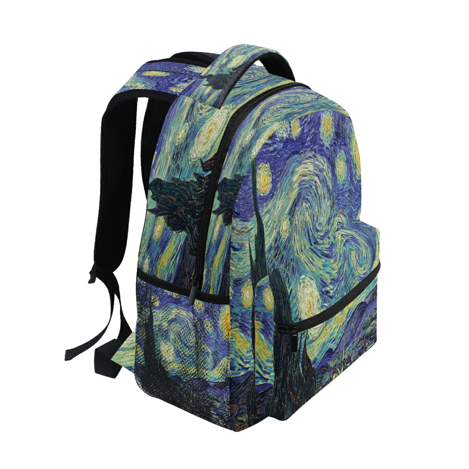 ALAZA Van Gogh's Starry Night Backpack Daypack College School Travel Shoulder Bag