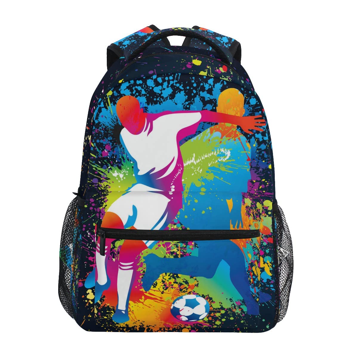 ZOEO Boys Soccer Backpack Navy Balls Player Backpacks 3-5th Grade School Bookbags