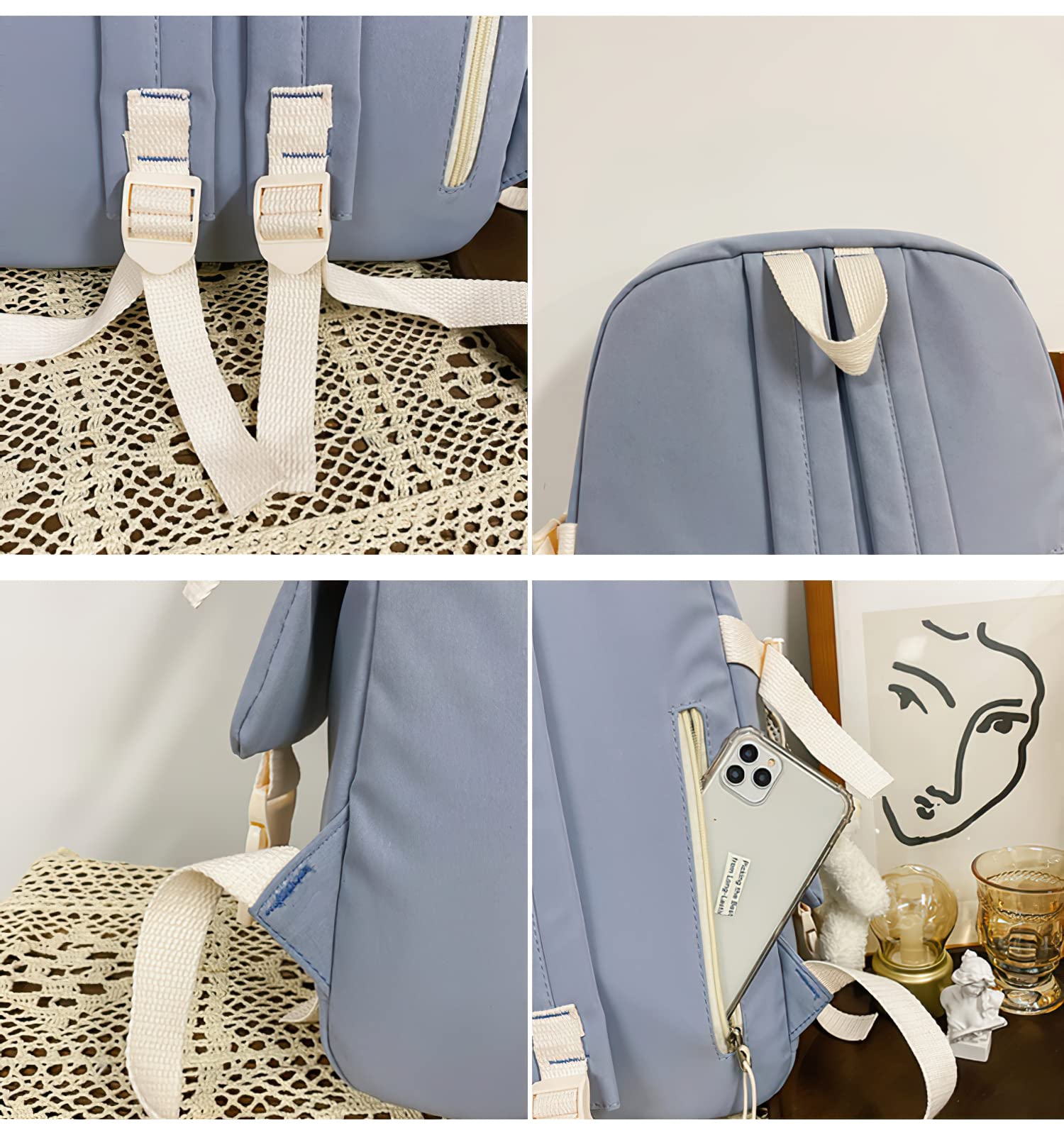 Aesthetic Backpack with Cute Kawaii Backpack for Cute Aesthetic Backpack School