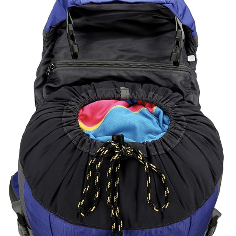 ONIYEA Outdoor Sports Hiking Backpack, 55L Mountaineering Backpack with 50L+5L Rain Cover, High Performance Travel Backpack (Orange)