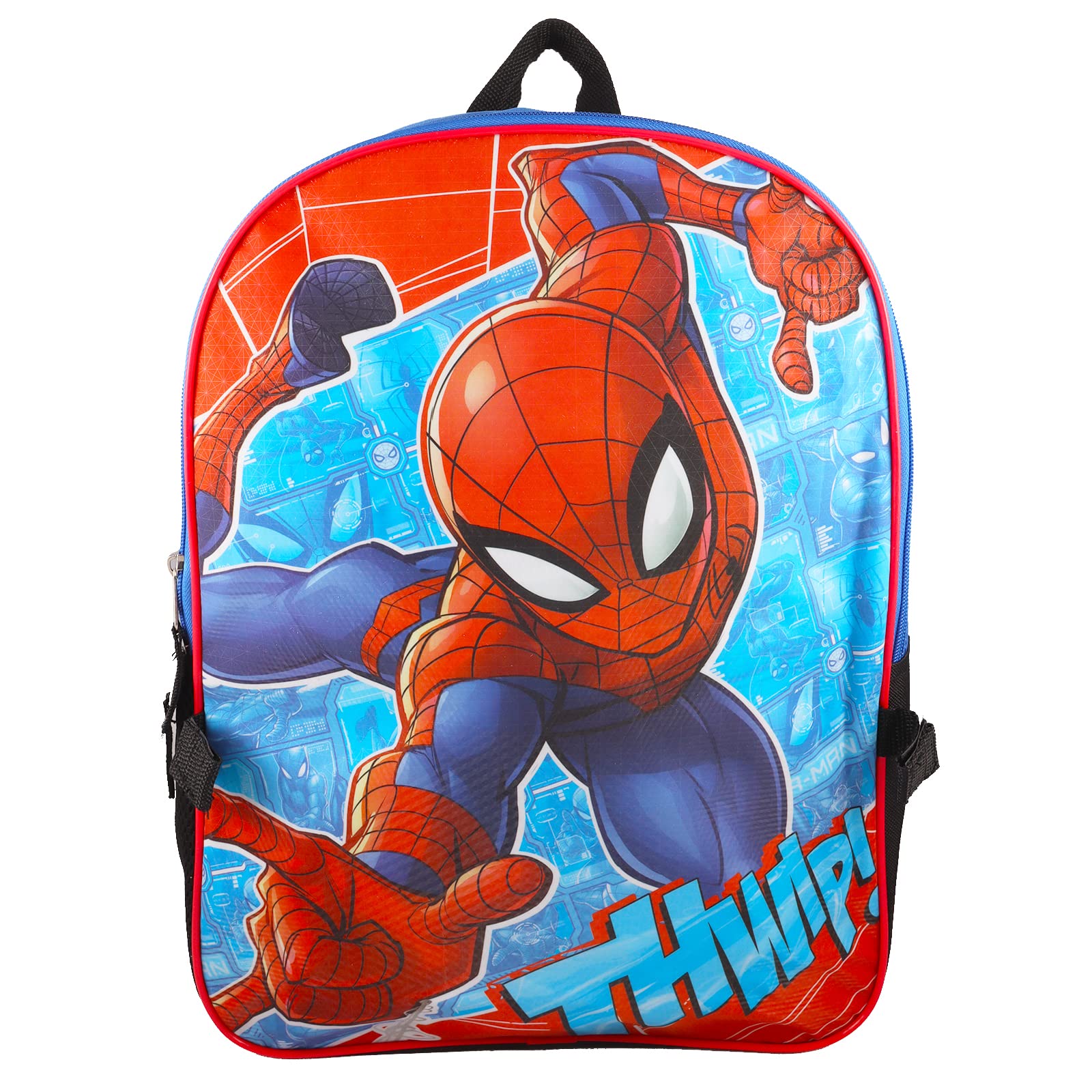 Marvel Shop Spiderman School Supplies for Kids - Bundle with Spiderman Backpack and Lunch Bag Plus Stickers, Water Bottle, and More (Marvel School Supplies)