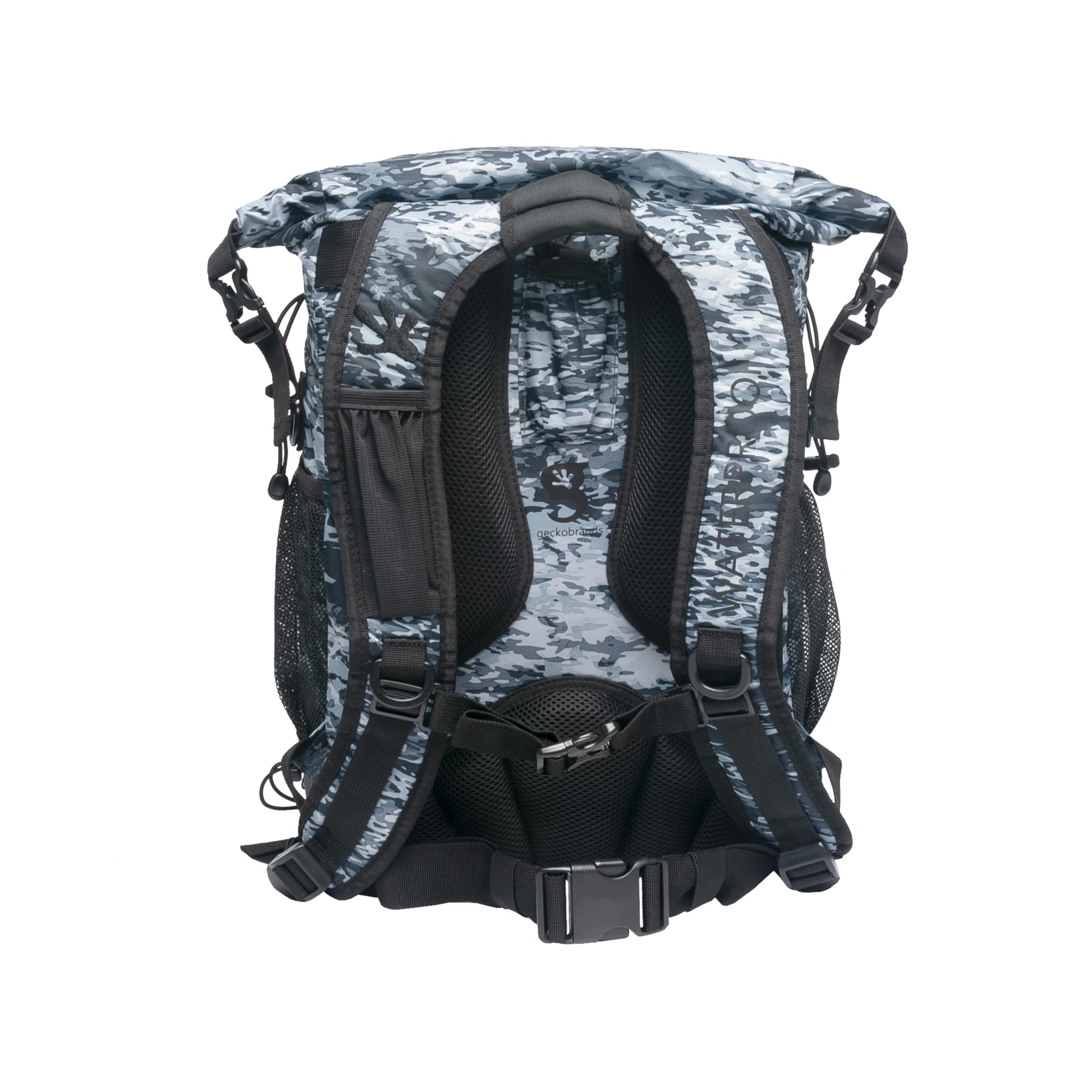 geckobrands Dueler Waterproof 32L Backpack (Royal Blue/Grey), Use for nearly any sport, 2 compartments, Separate Wet from Dry, Personalize