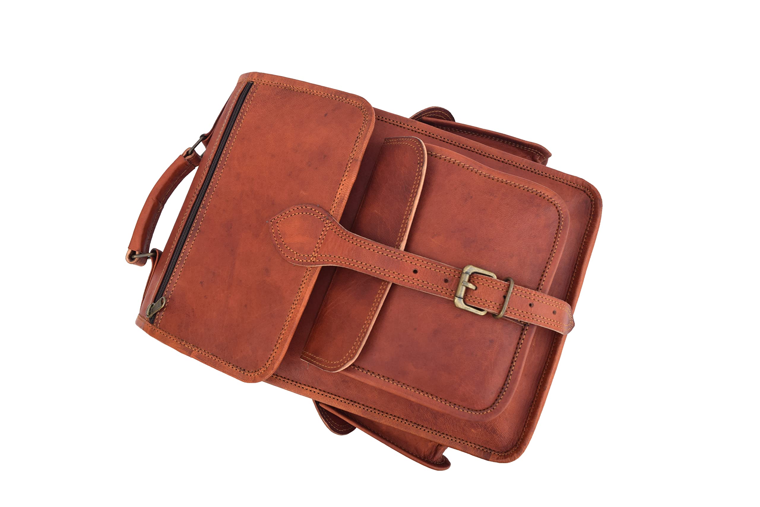 Vintage Leather Laptop Backpack 13 Inch MacBook Pro/Air Bag Rucksack Shoulder Bag