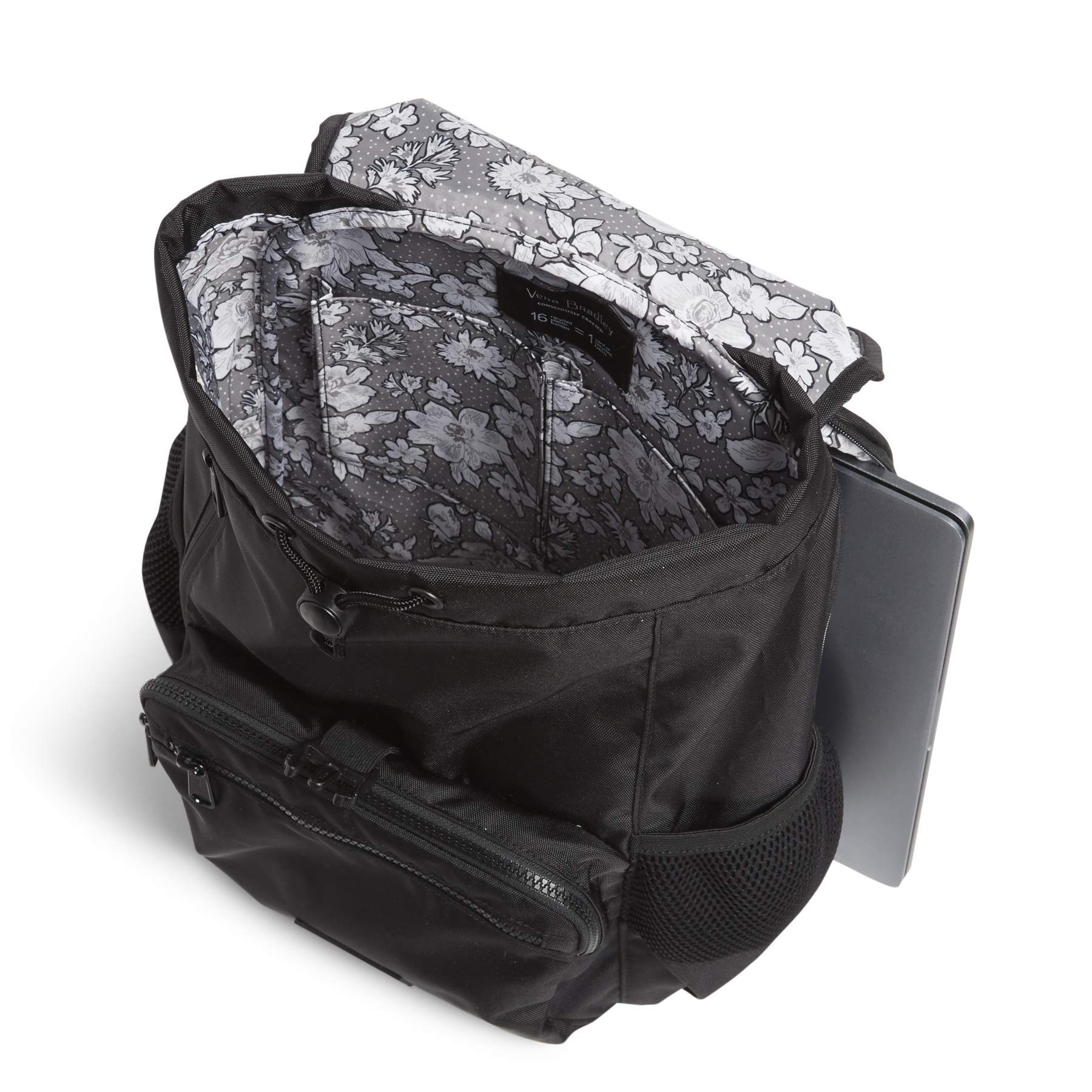 Vera Bradley Recycled Lighten Up Reactive Daytripper Commuter Backpack, Island Floral