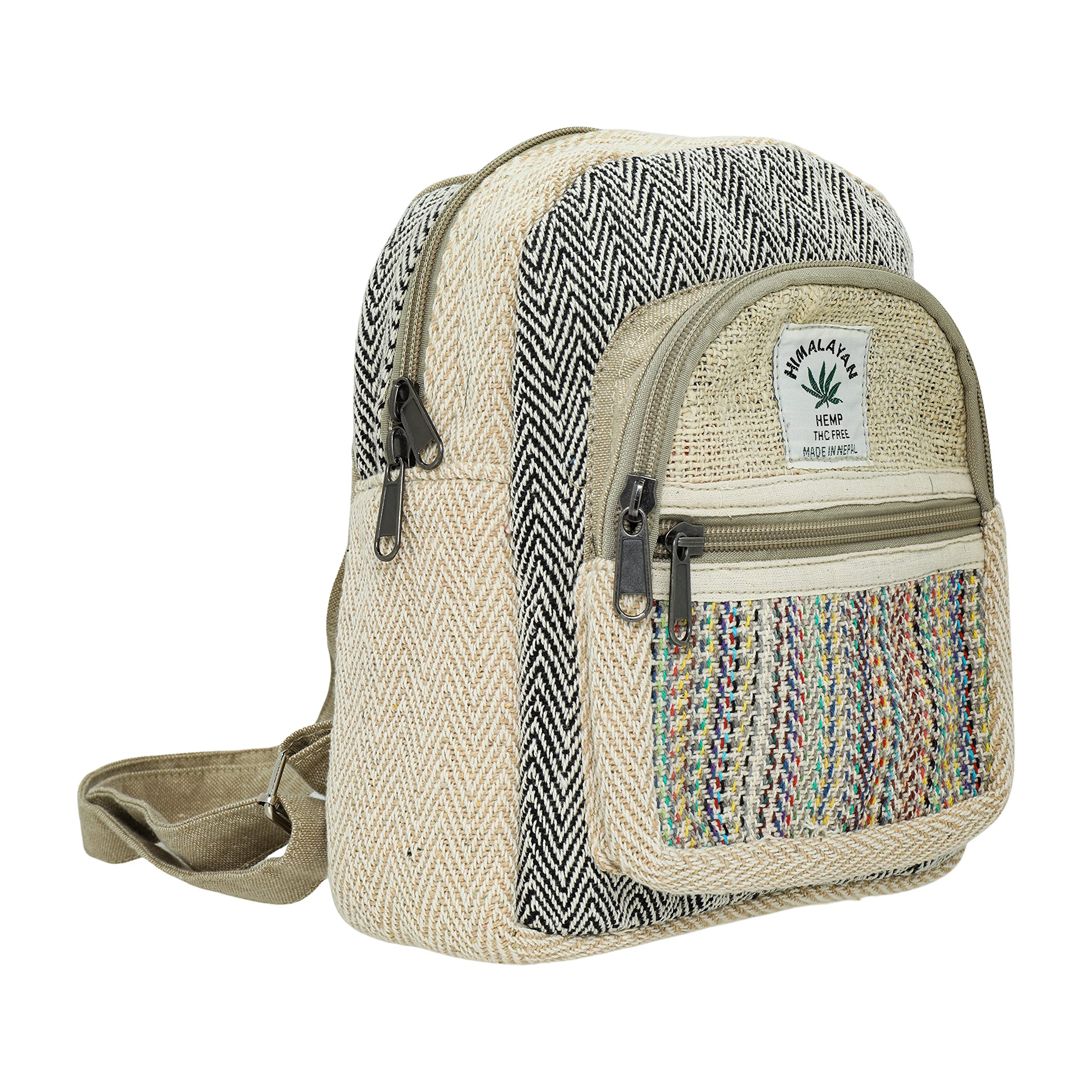 Small hemp backpack, himalayan hemp backpack, festival backpack, hiking backpack