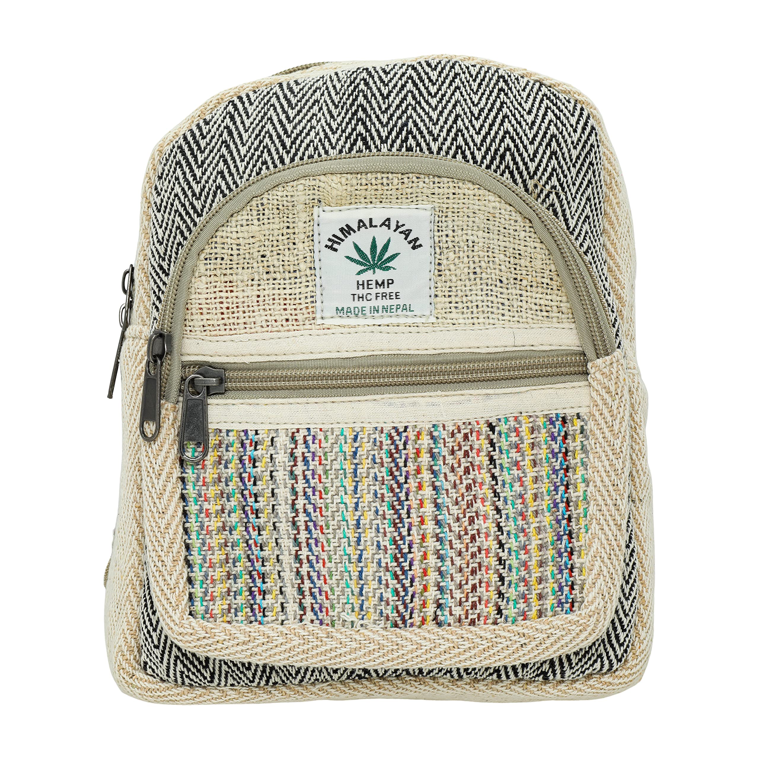 Small hemp backpack, himalayan hemp backpack, festival backpack, hiking backpack