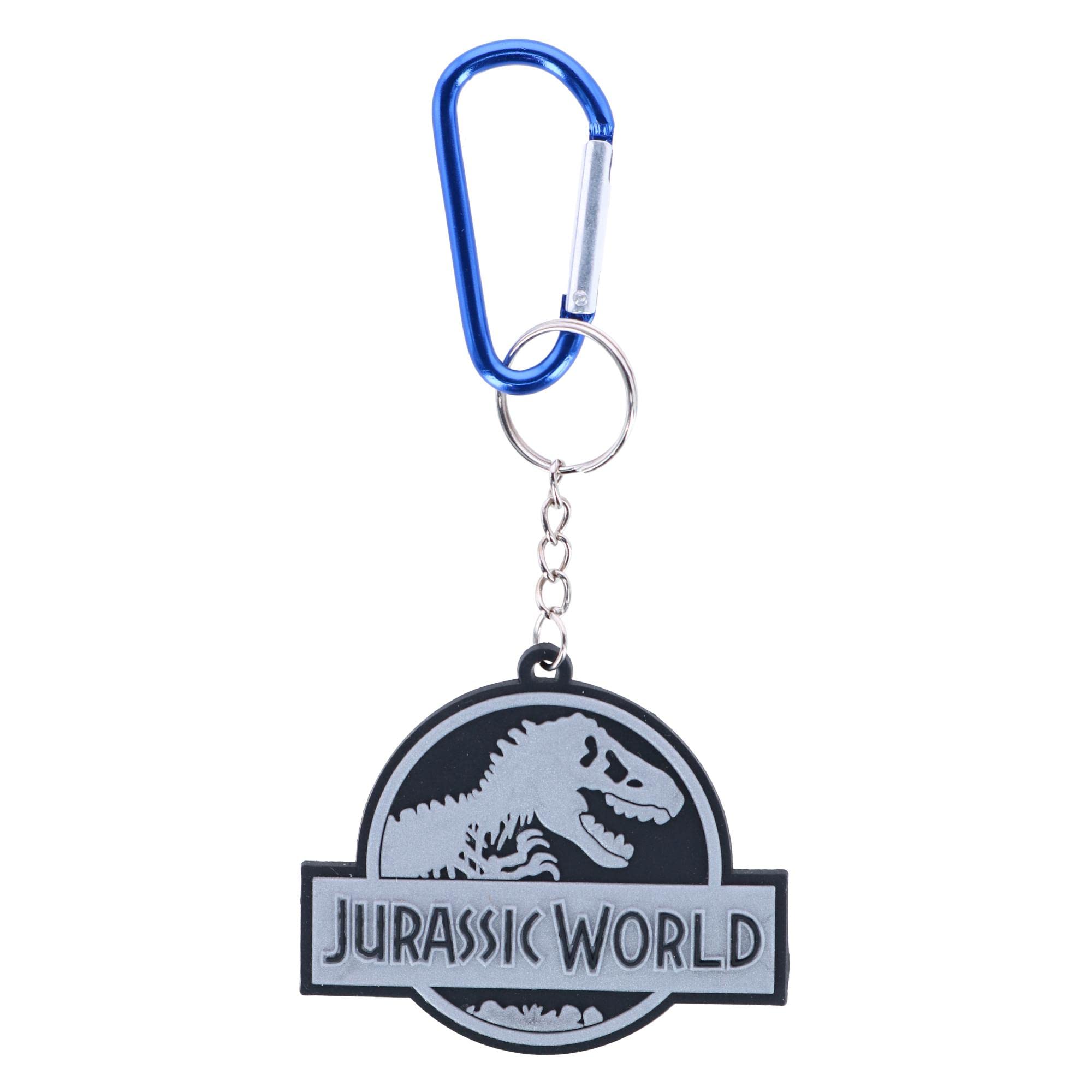 Deluxe Jurassic World 16" Backpack Set - Lunch Bag- Keychain & Carabiner