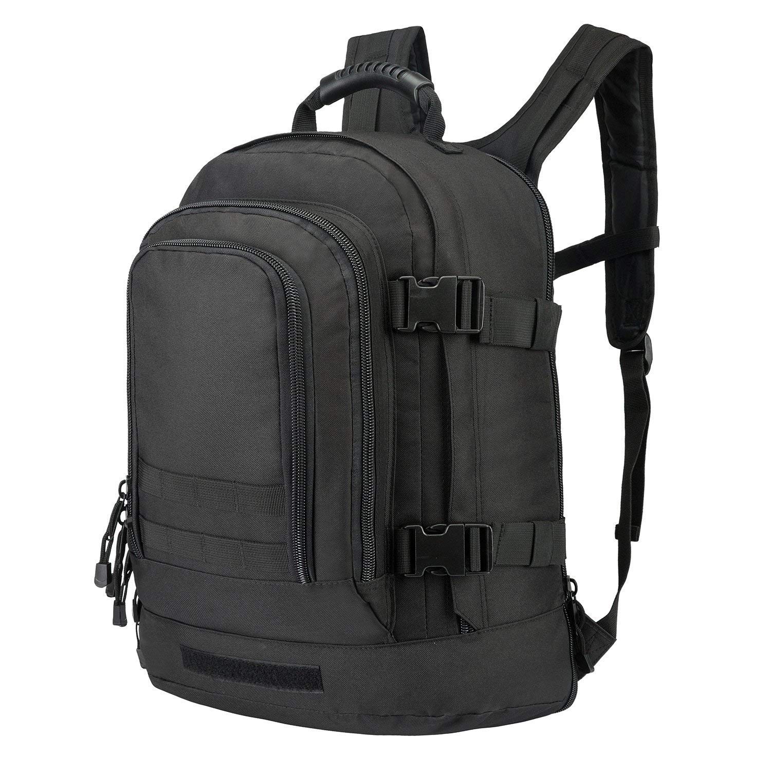 Greencity Laptop Backpacks Tactical Military 3 Day Expandable Bug Out Bag Classic School Case Travel Hiking,Black