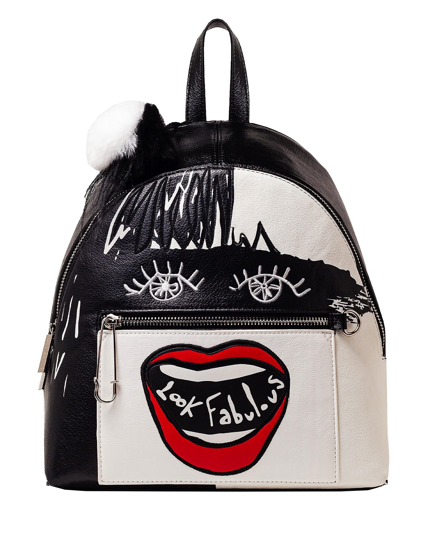Danielle Nicole Disney Cruella “Look Fabulous!” Fashion Mini Backpack, White