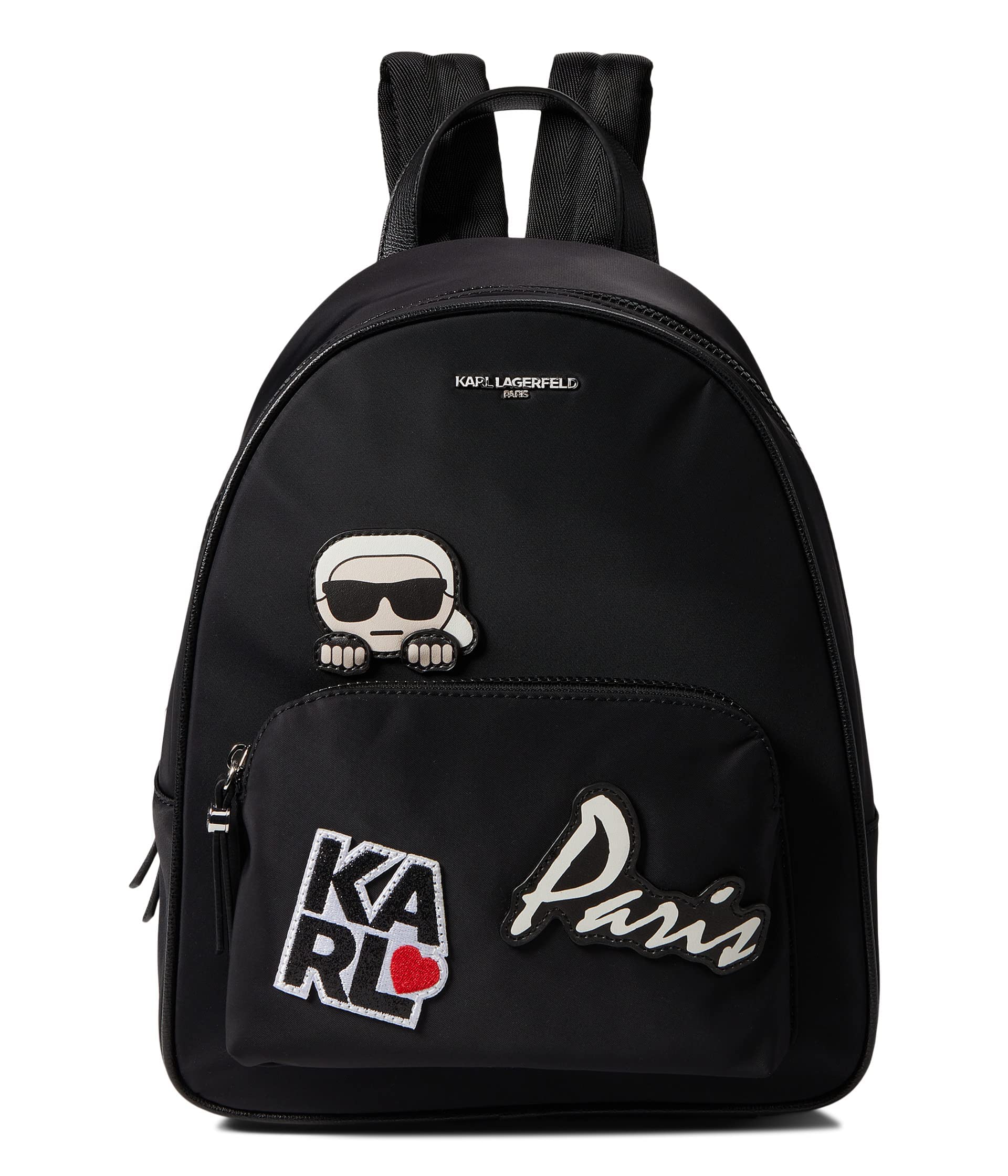 Karl Lagerfeld Paris Khloe Backpack Black Patch One Size