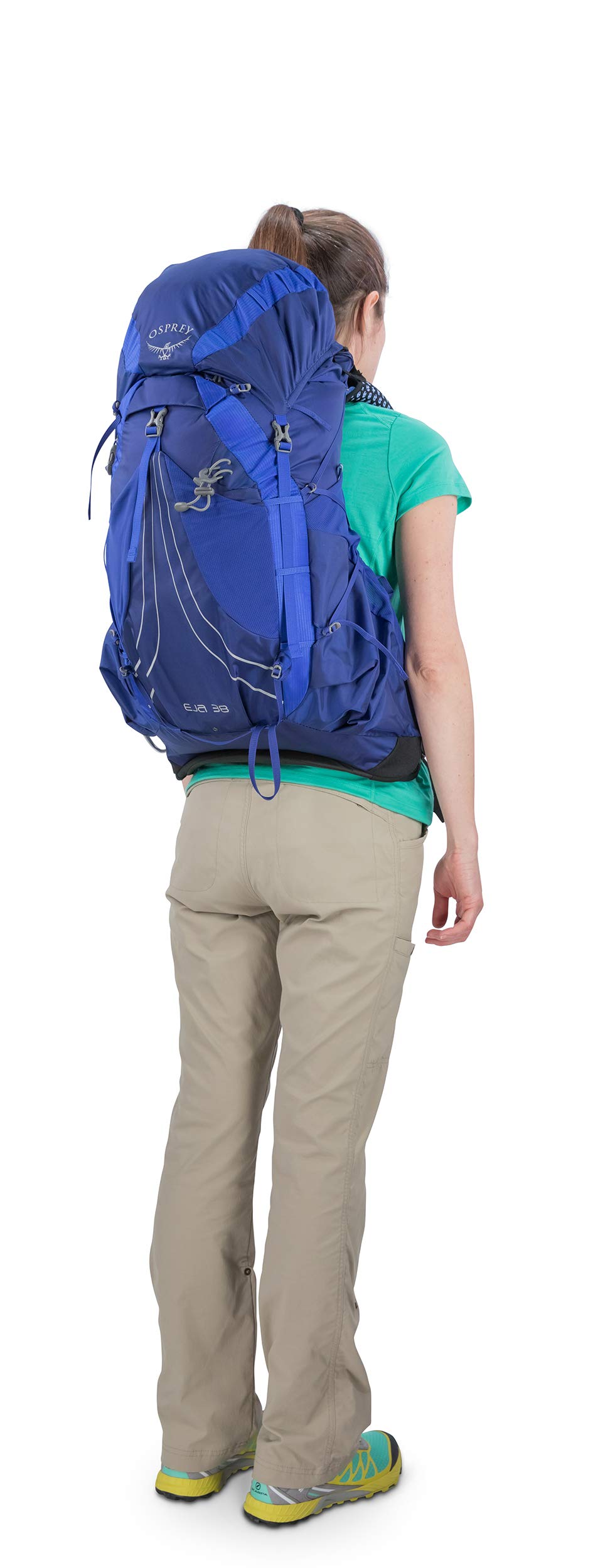 Osprey Eja 38 Women's Backpacking Pack, Equinox Blue, X-Small