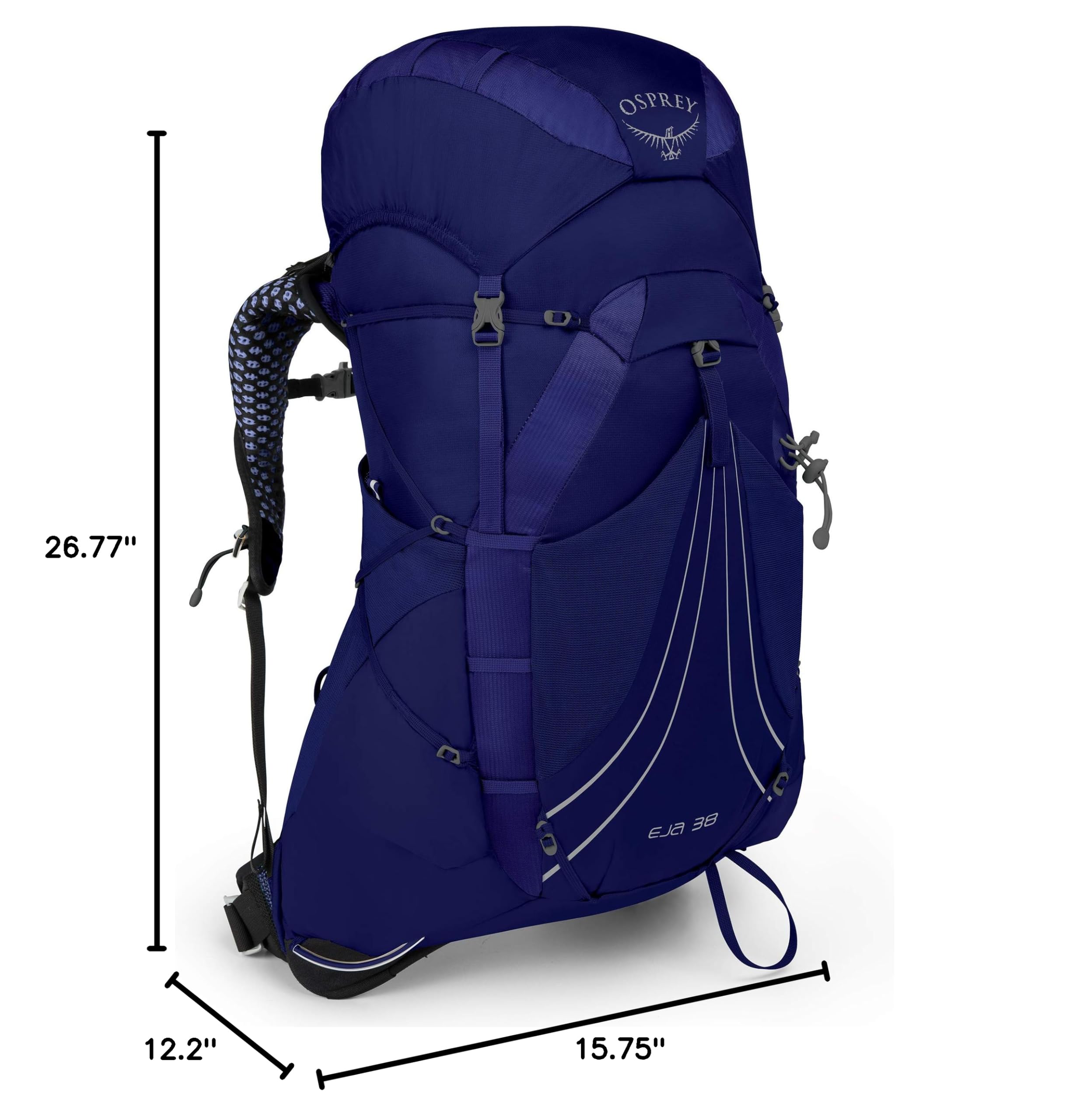Osprey Eja 38 Women's Backpacking Pack, Equinox Blue, X-Small