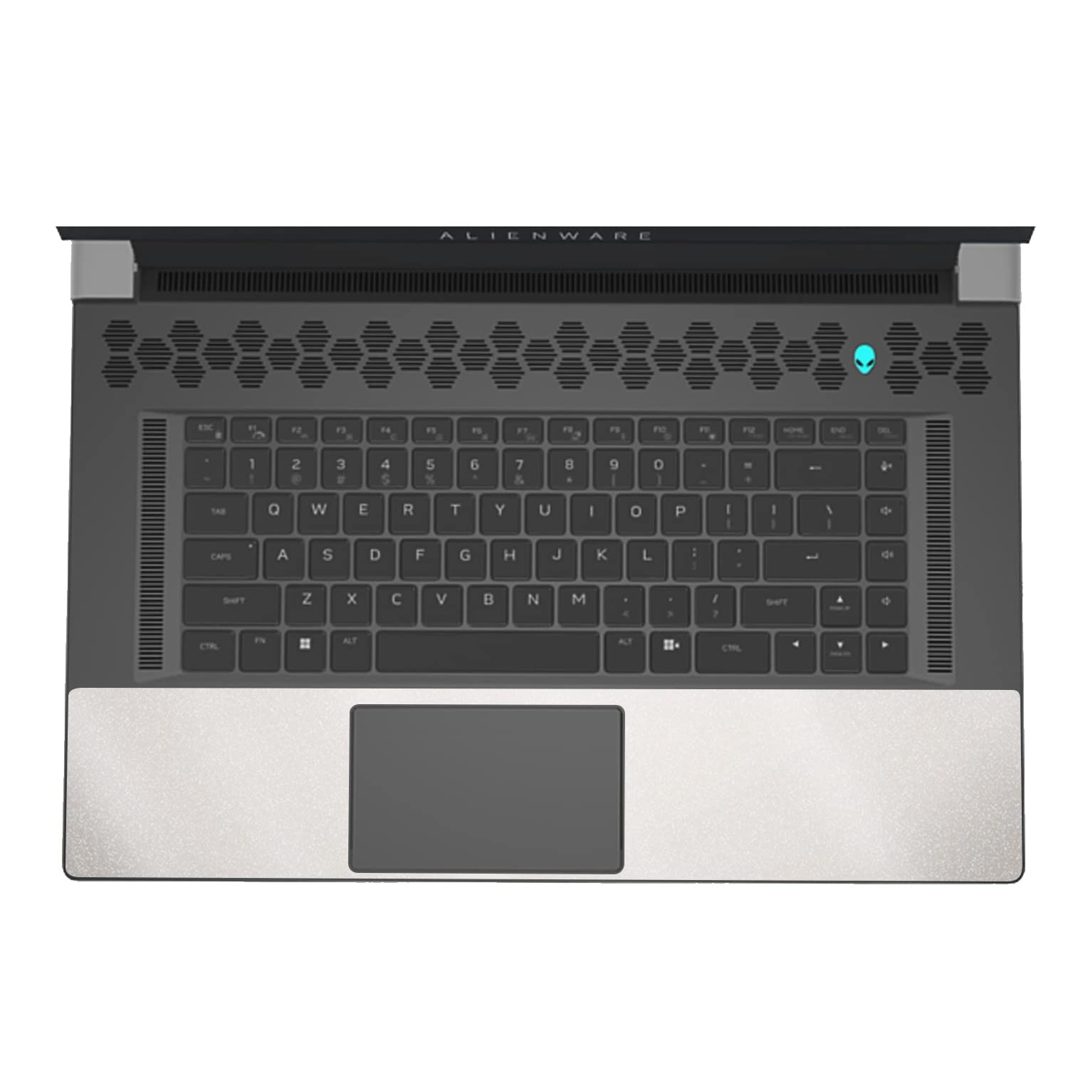 MightySkins Glossy Glitter Skin Compatible With Alienware X17 R2 (2022) Full Wrap Kit - Neutral Stripes | Protective Durable High-Gloss Glitter Finish | Easy To Apply & Change Styles | Made in the USA