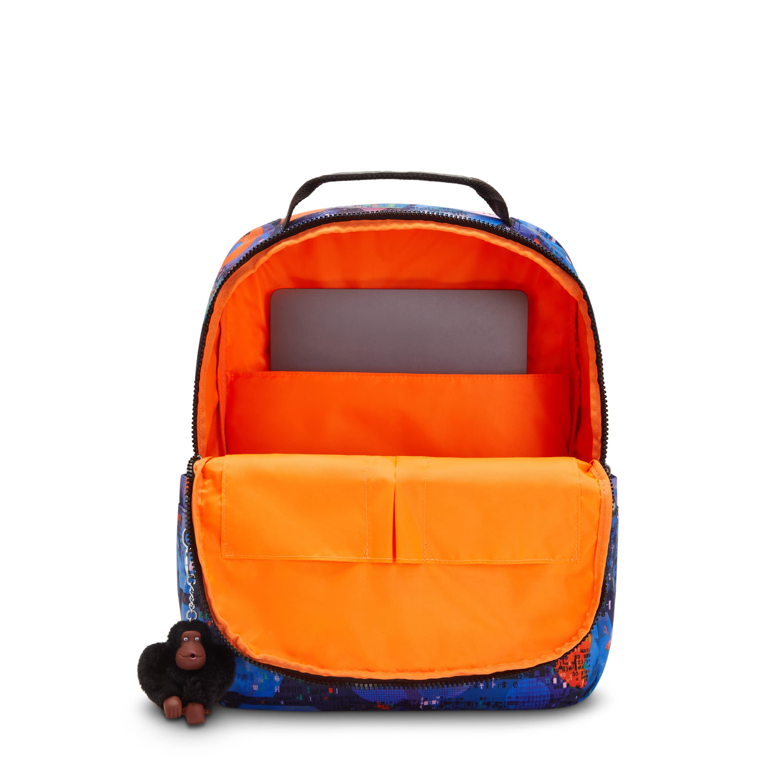 Kipling Women's Shelden 15" Laptop, Adjustable Straps, Front Zip Pocket, Nylon Backpack, Galaxy Illusion, 12''L x 15.5''H x 5''D