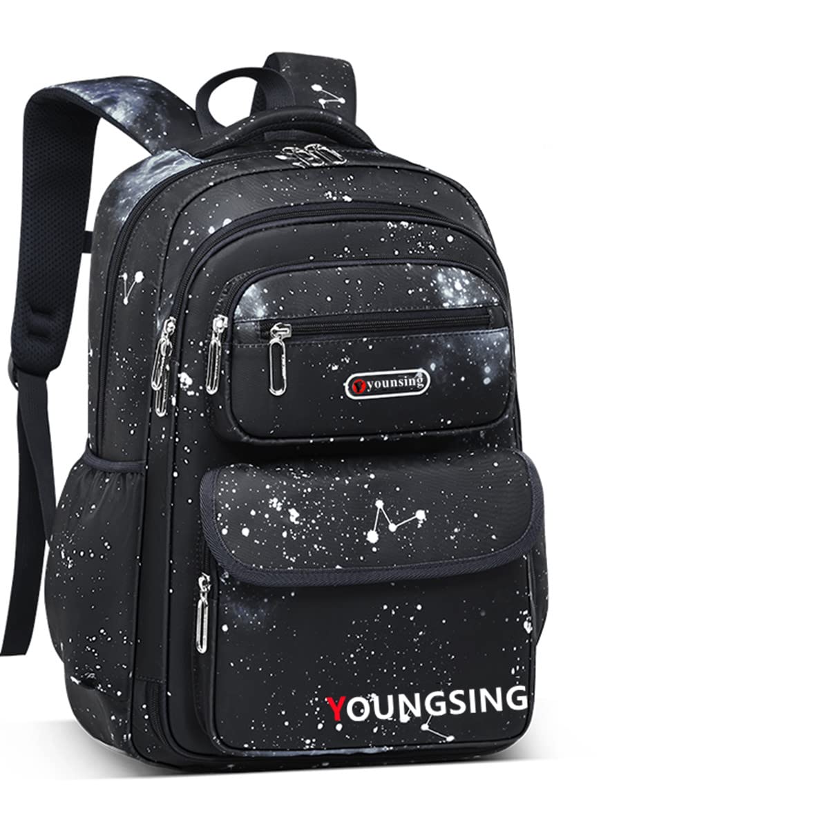 Youngsing Boy Backpack,Backpack for Boys Kids Backpack Elementary Primary School Bookbags 17.7 inch School Backpack for Children (Black)