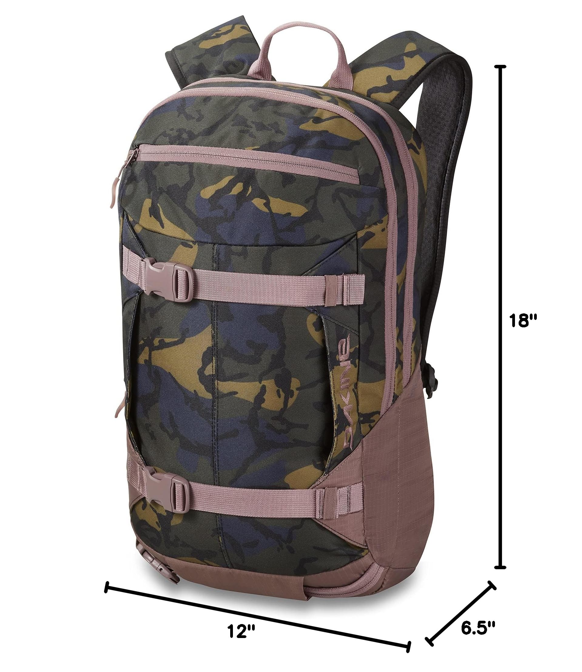 Dakine Mission Pro 18 Liter Winter Adventure Backpack, Cascade Camo