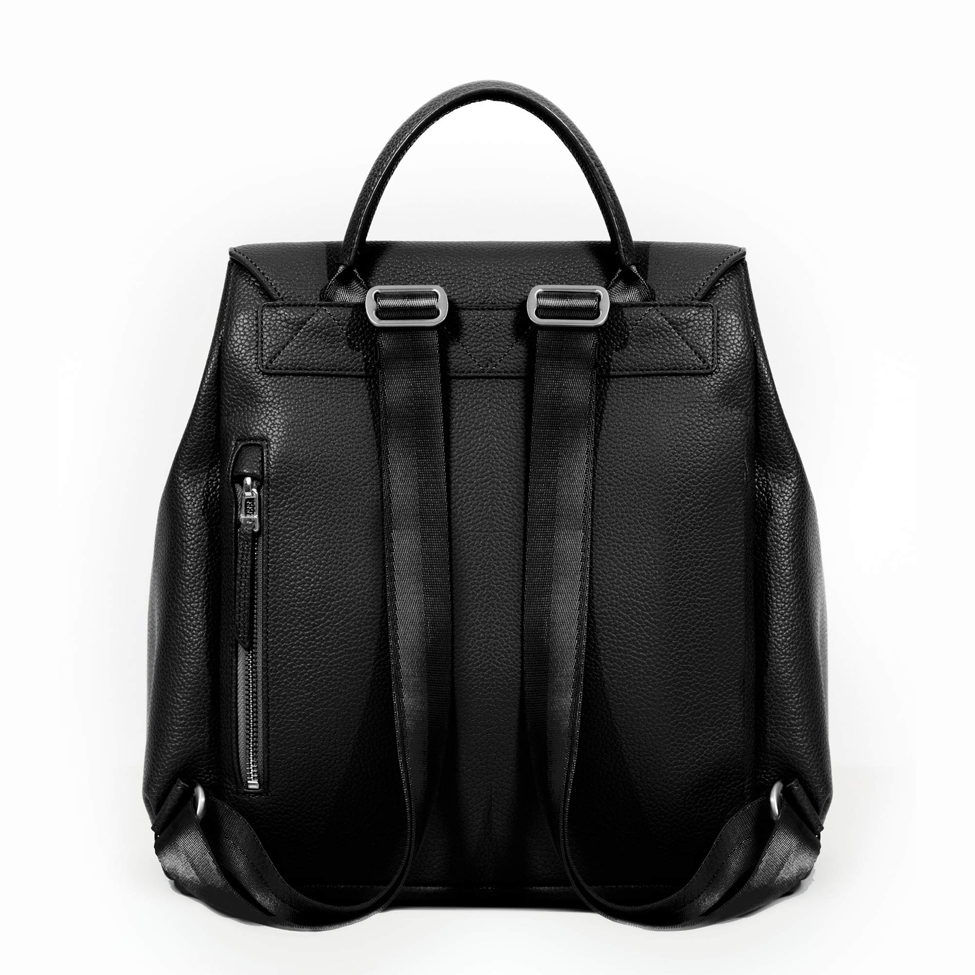 Freshly Picked Drawcord Diaper Bag Backpack, Ebony